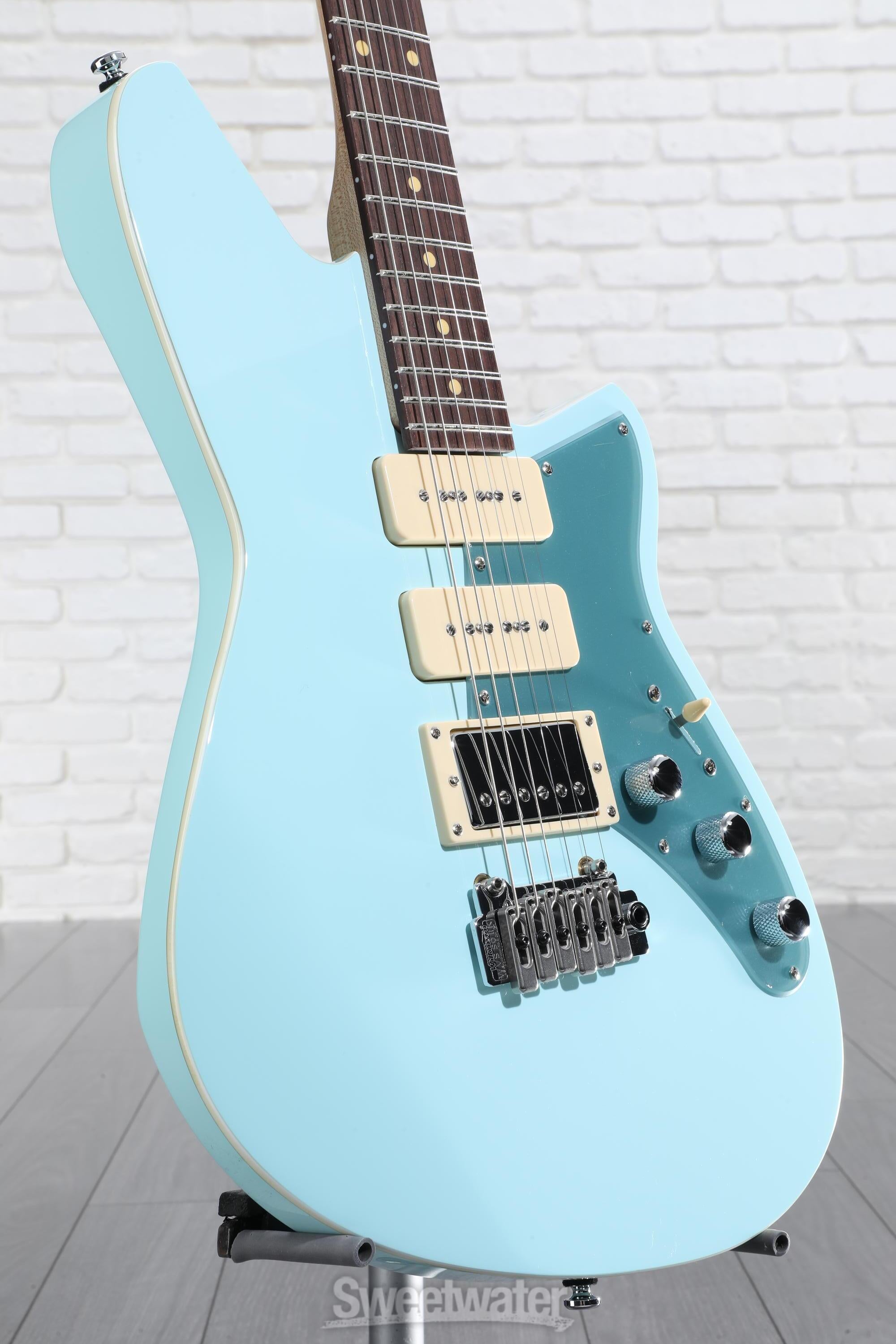 Reverend Six Gun HPP Electric Guitar - Chronic Blue | Sweetwater