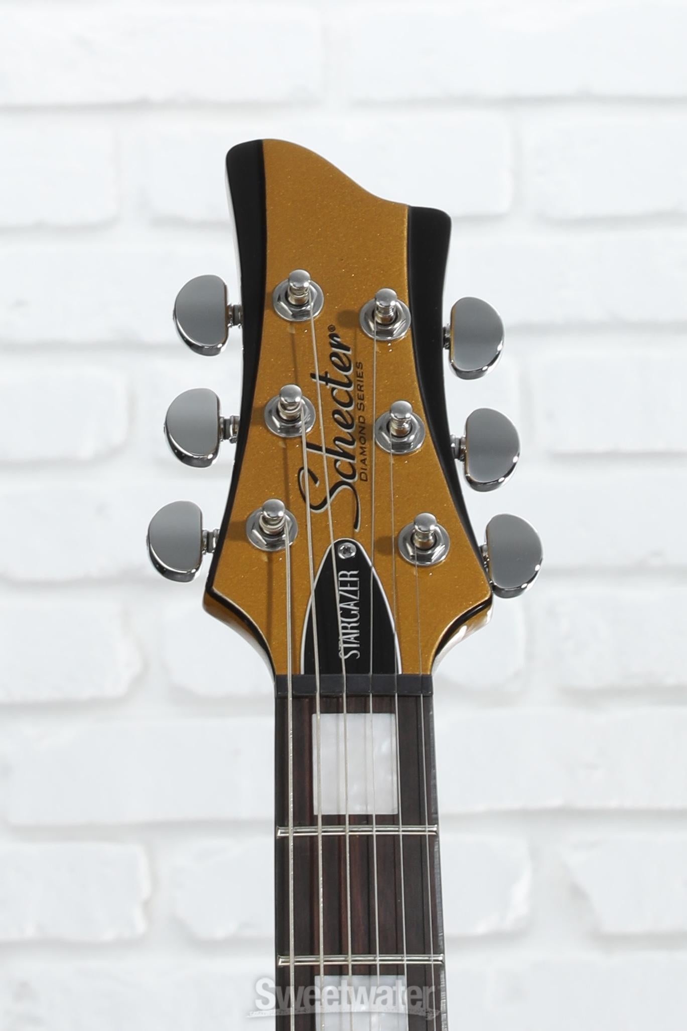 Schecter Stargazer 6 Vibrato Electric Guitar - Metallic Gold | Sweetwater