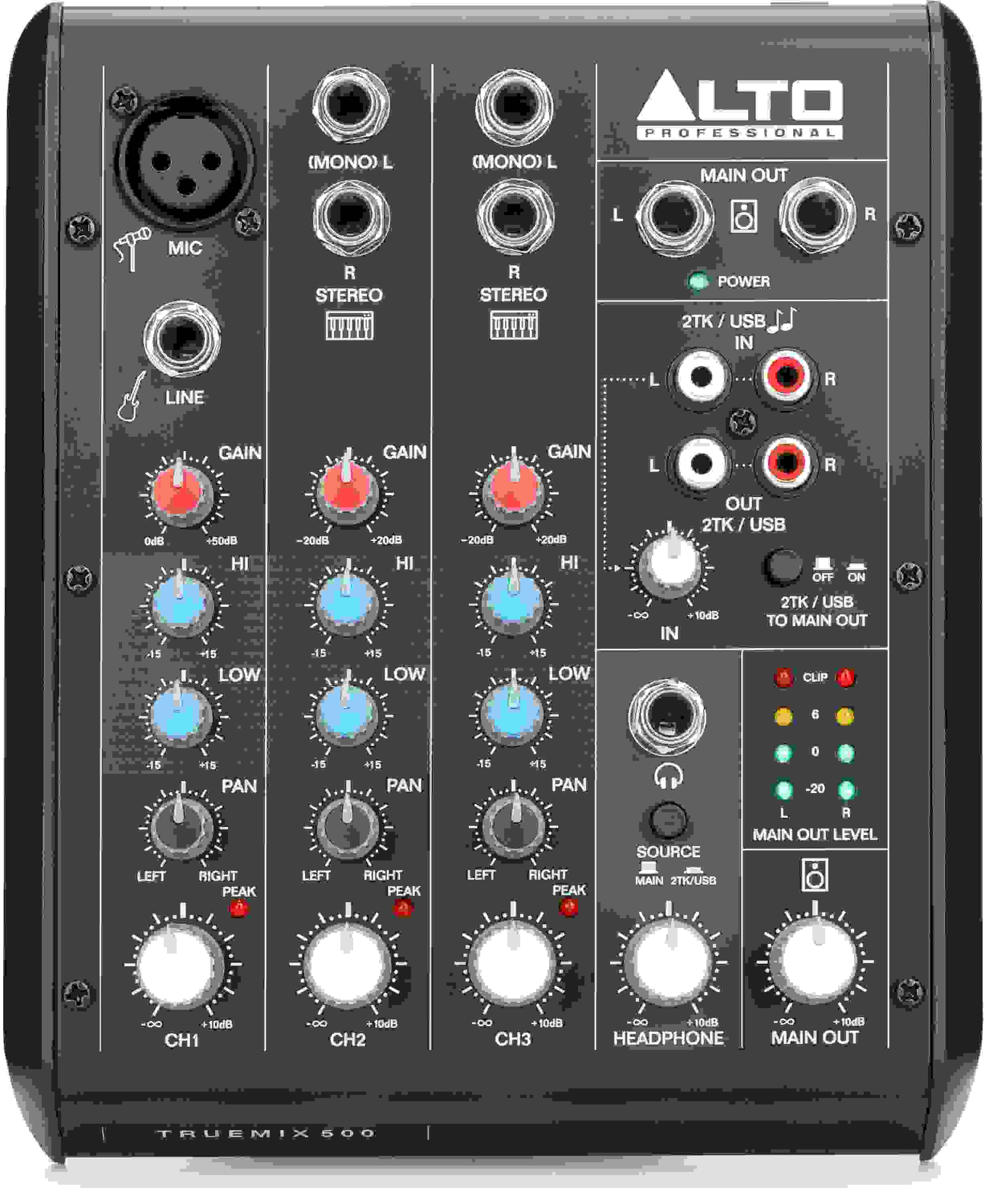 Alto Professional TrueMix 500 5-channel Analog Mixer | Sweetwater