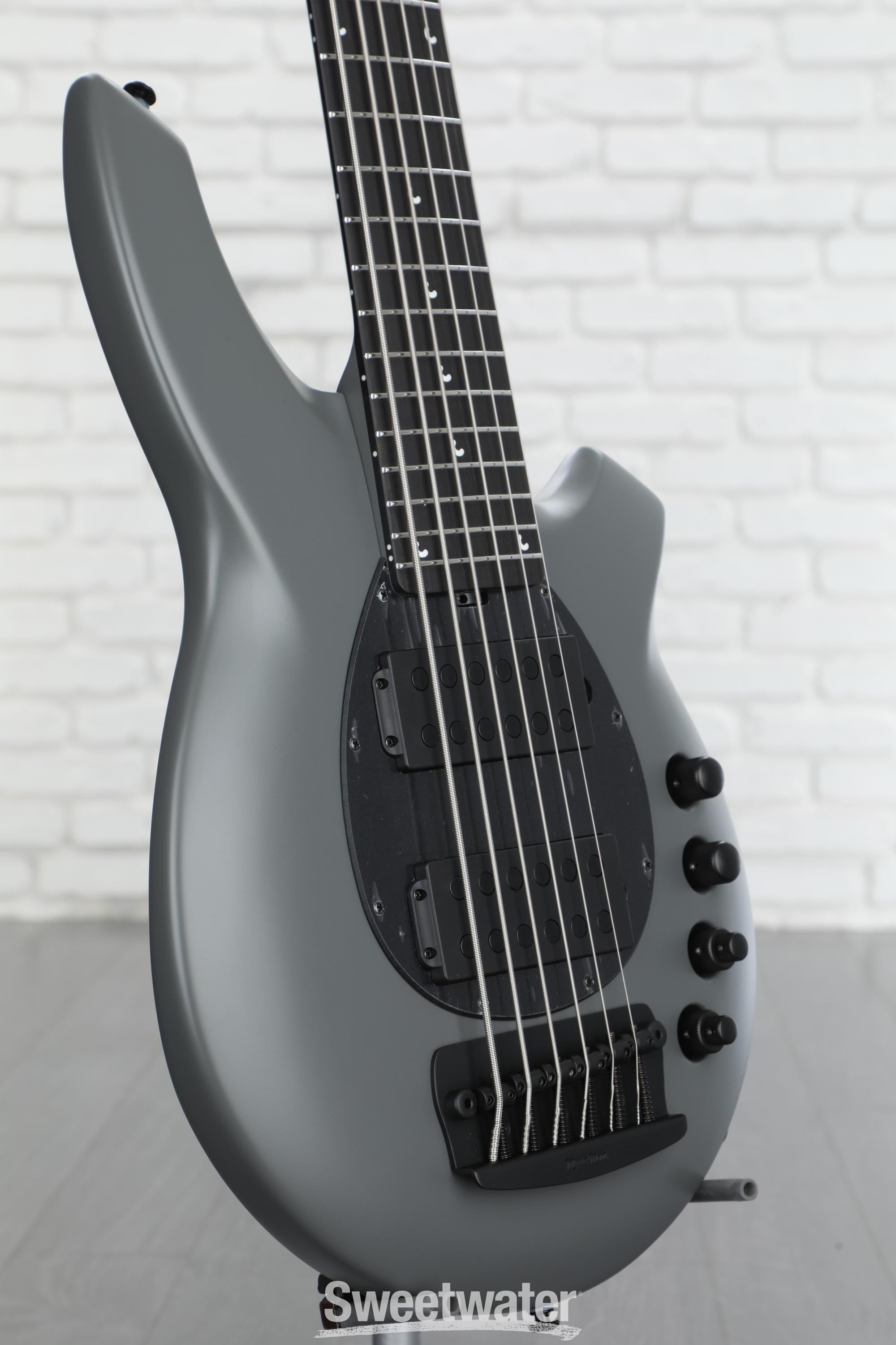 Ernie Ball Music Man Bongo 6HH Electric Bass Guitar - Titan Gray ...