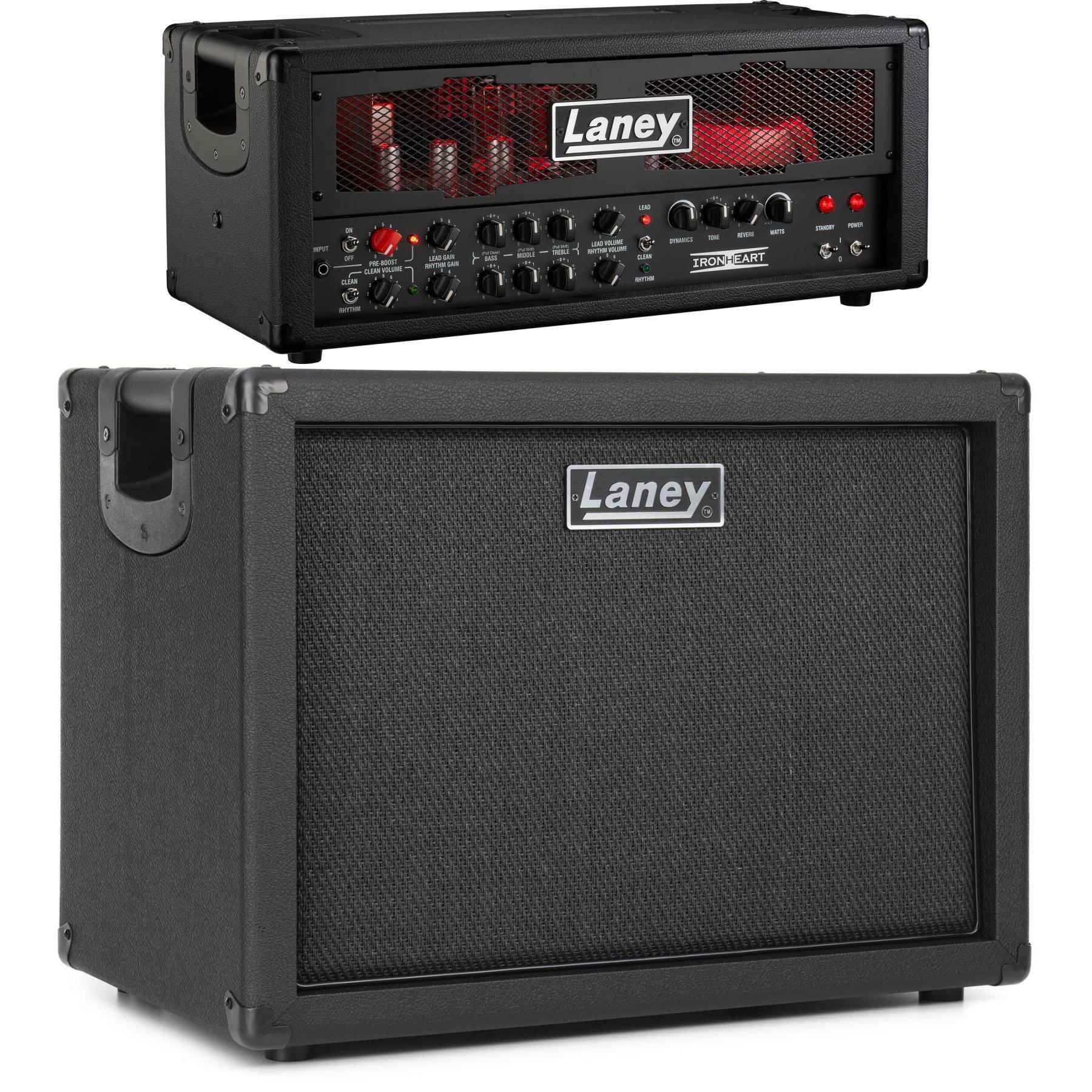 Laney Black Country Customs Ironheart IRT60H 60-watt Tube Head and 1 x ...