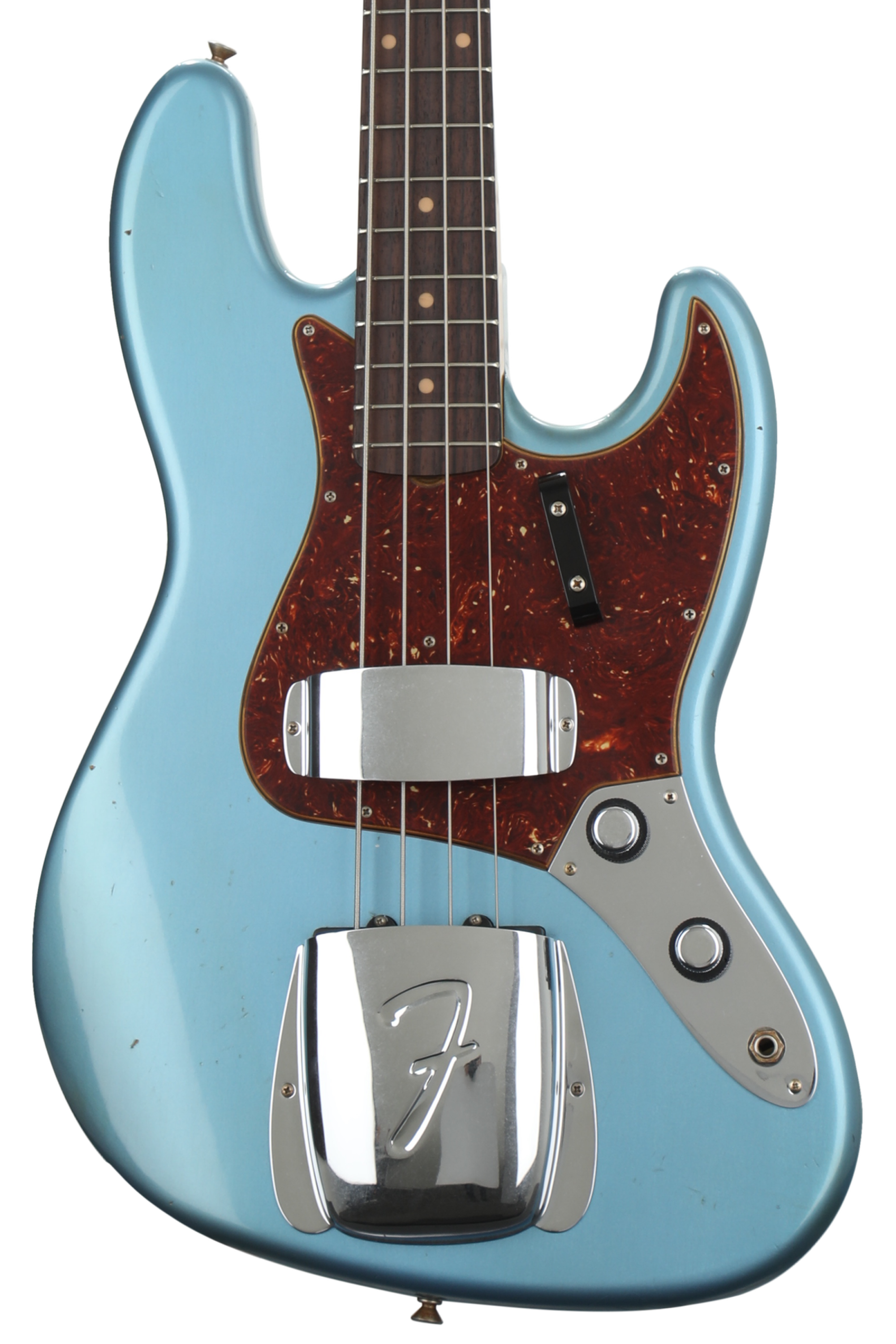 Fender Custom Shop Time Machine 1960 Jazz Bass Journeyman Relic - Faded/Aged Lake Placid Blue ...