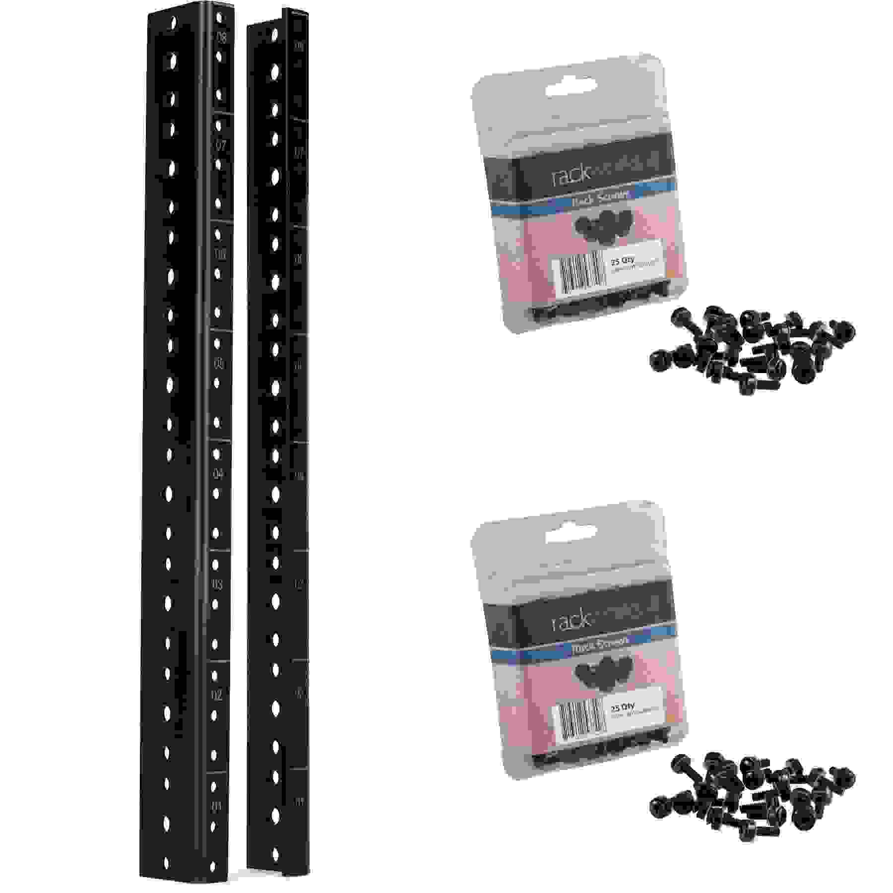 Gator GRW-RACKRAIL-08U Rack Rail Set with Rack Screws | Sweetwater