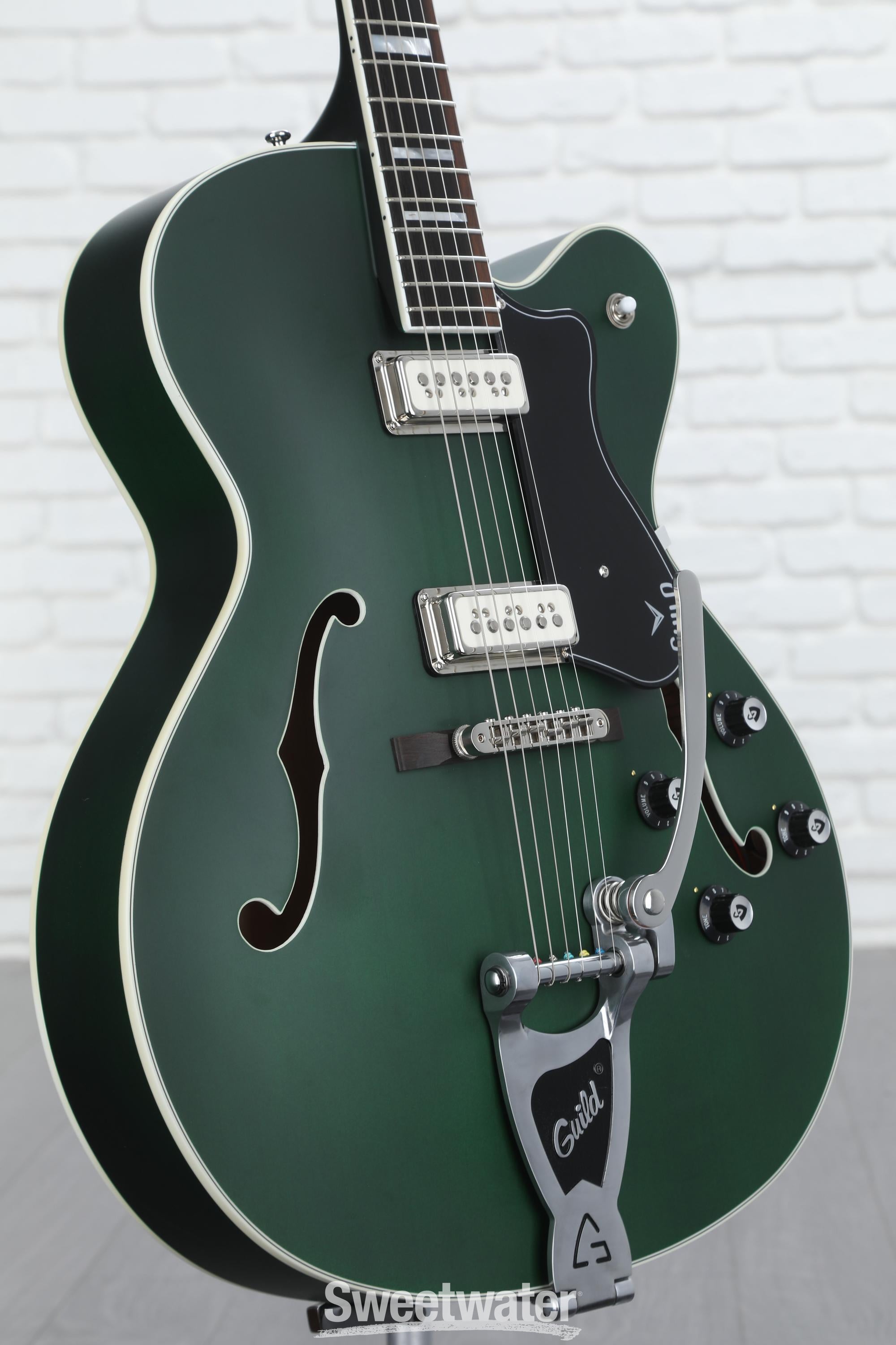 Guild X-175 Manhattan Special Hollowbody Electric Guitar - Fjord Green ...