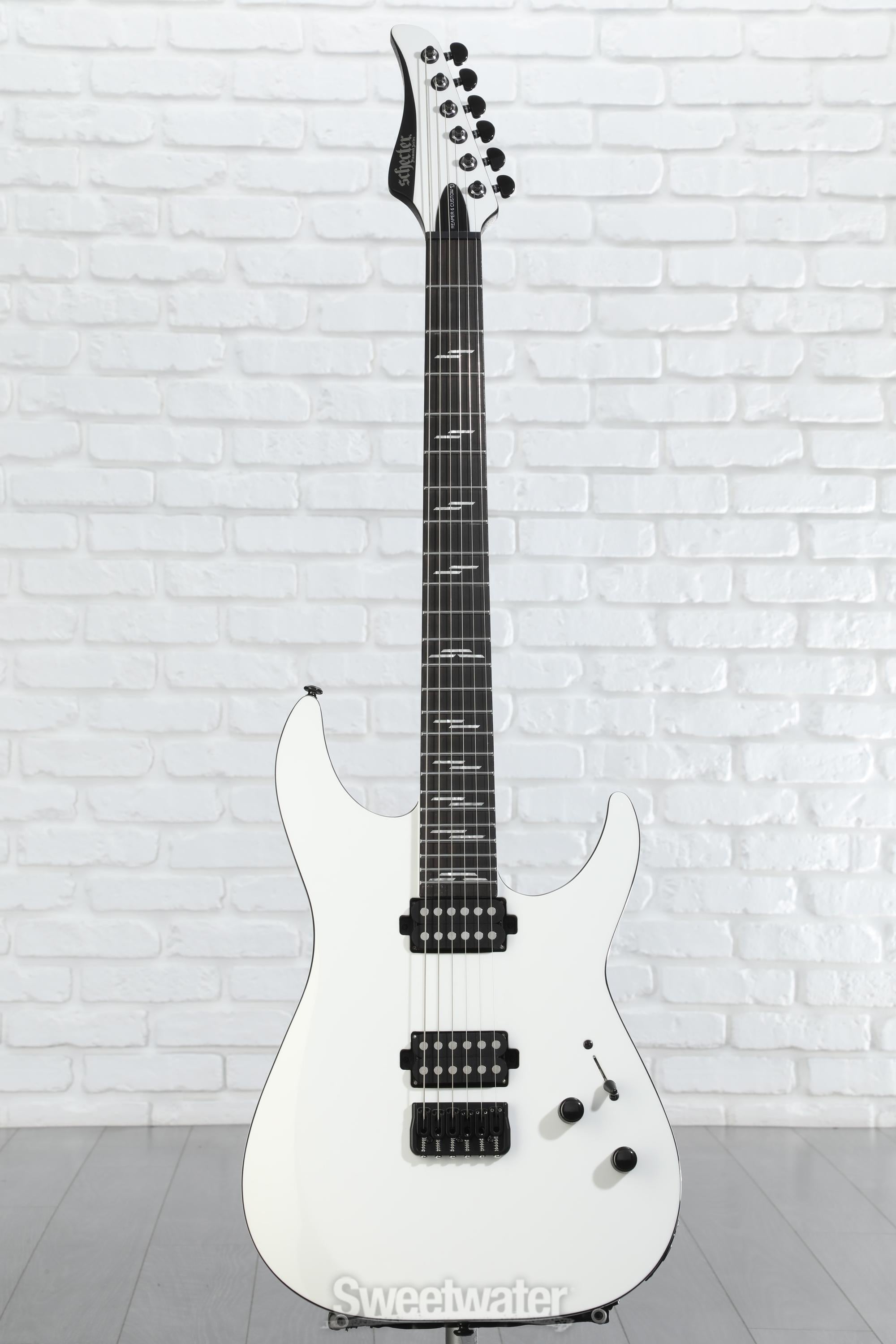 Schecter Reaper-6 Custom Electric Guitar - Gloss White | Sweetwater