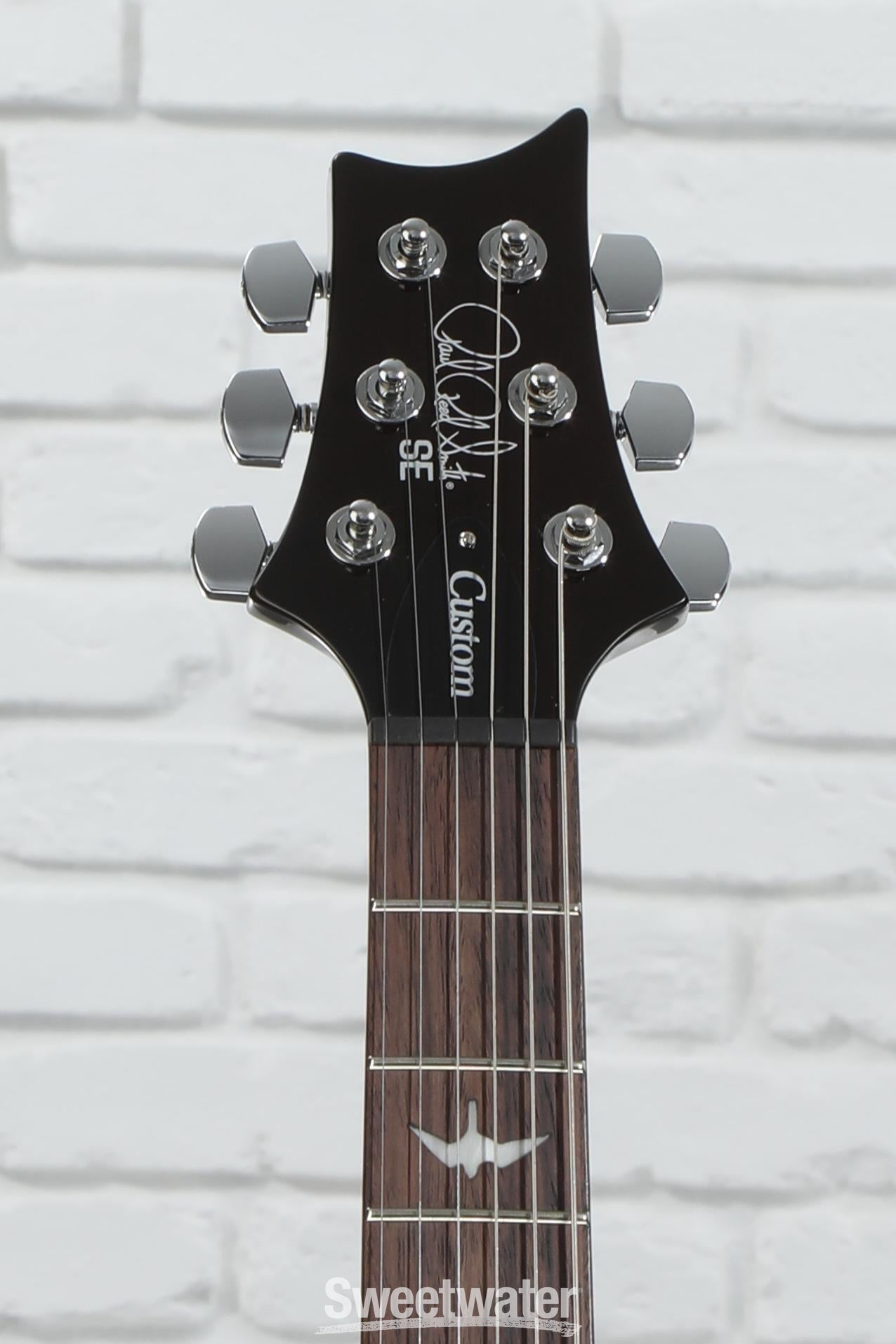 PRS SE Custom 24 Left-handed Electric Guitar - Black Gold Sunburst ...