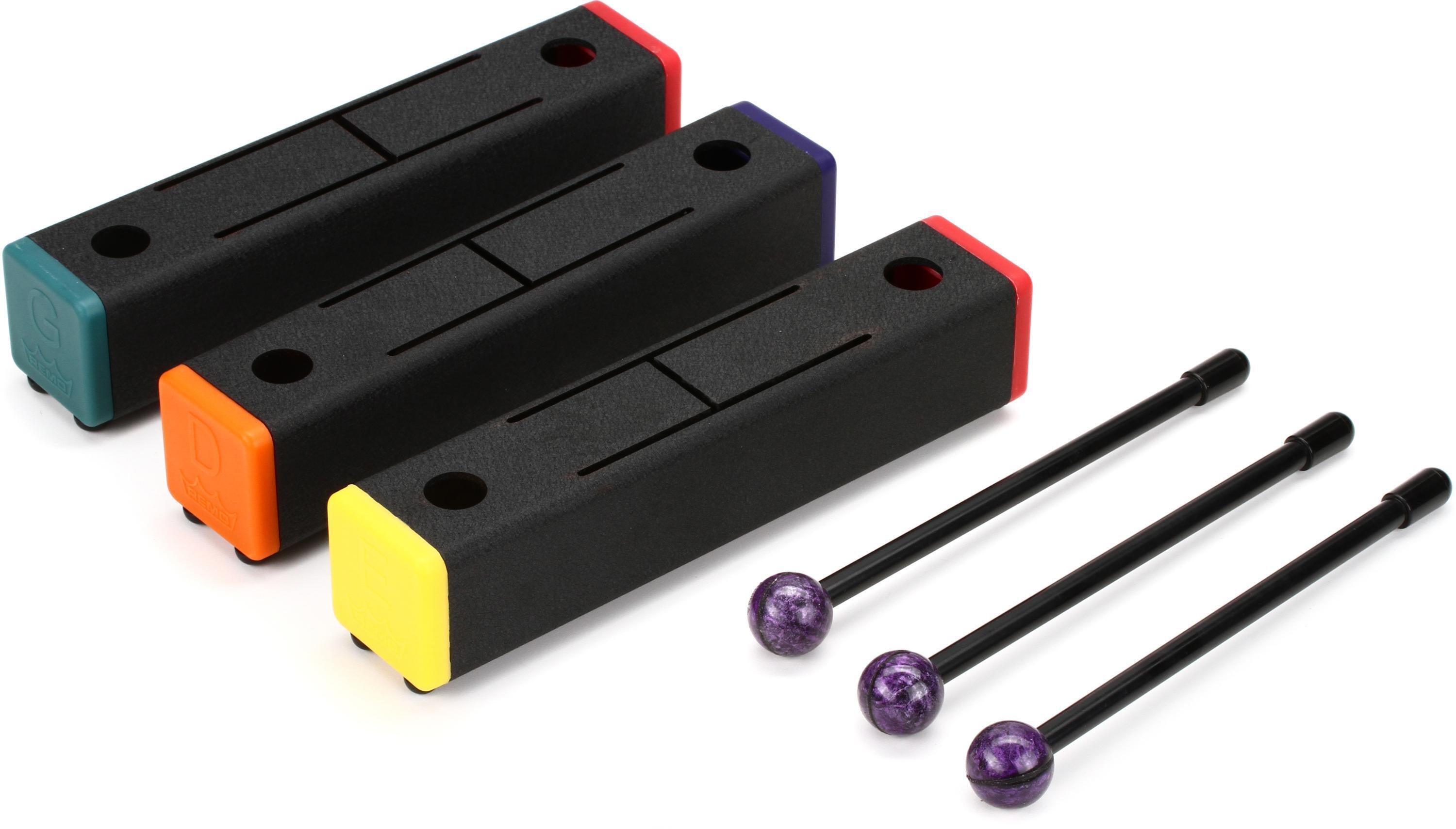 Remo Harmony Bars Two-Tone - 2 x 2 x 9-inch Aluminum - Black | Sweetwater