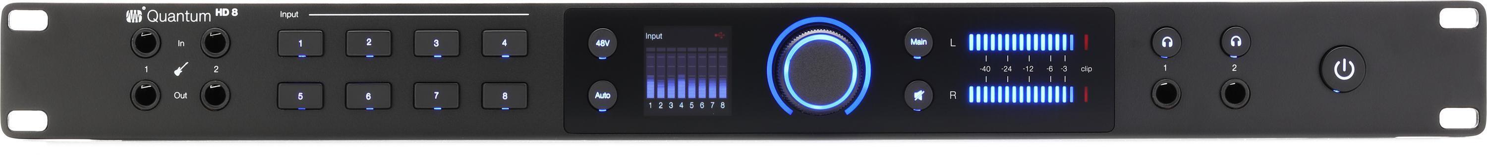 PreSonus Quantum HD 8 Rackmountable USB-C Audio Interface - 1U | Sweetwater