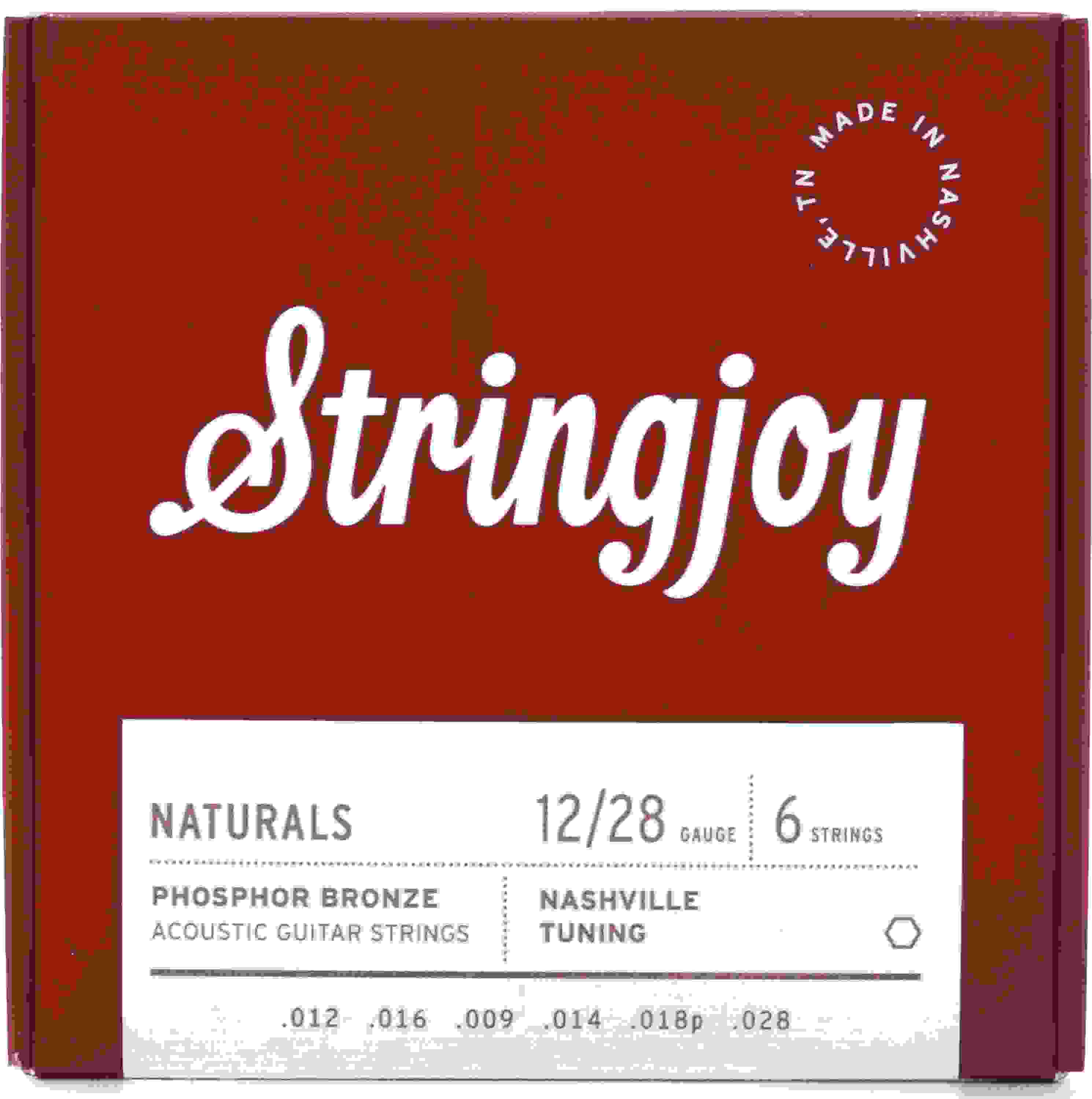 Stringjoy Naturals Phosphor Bronze Nashville Tuning Acoustic Guitar ...