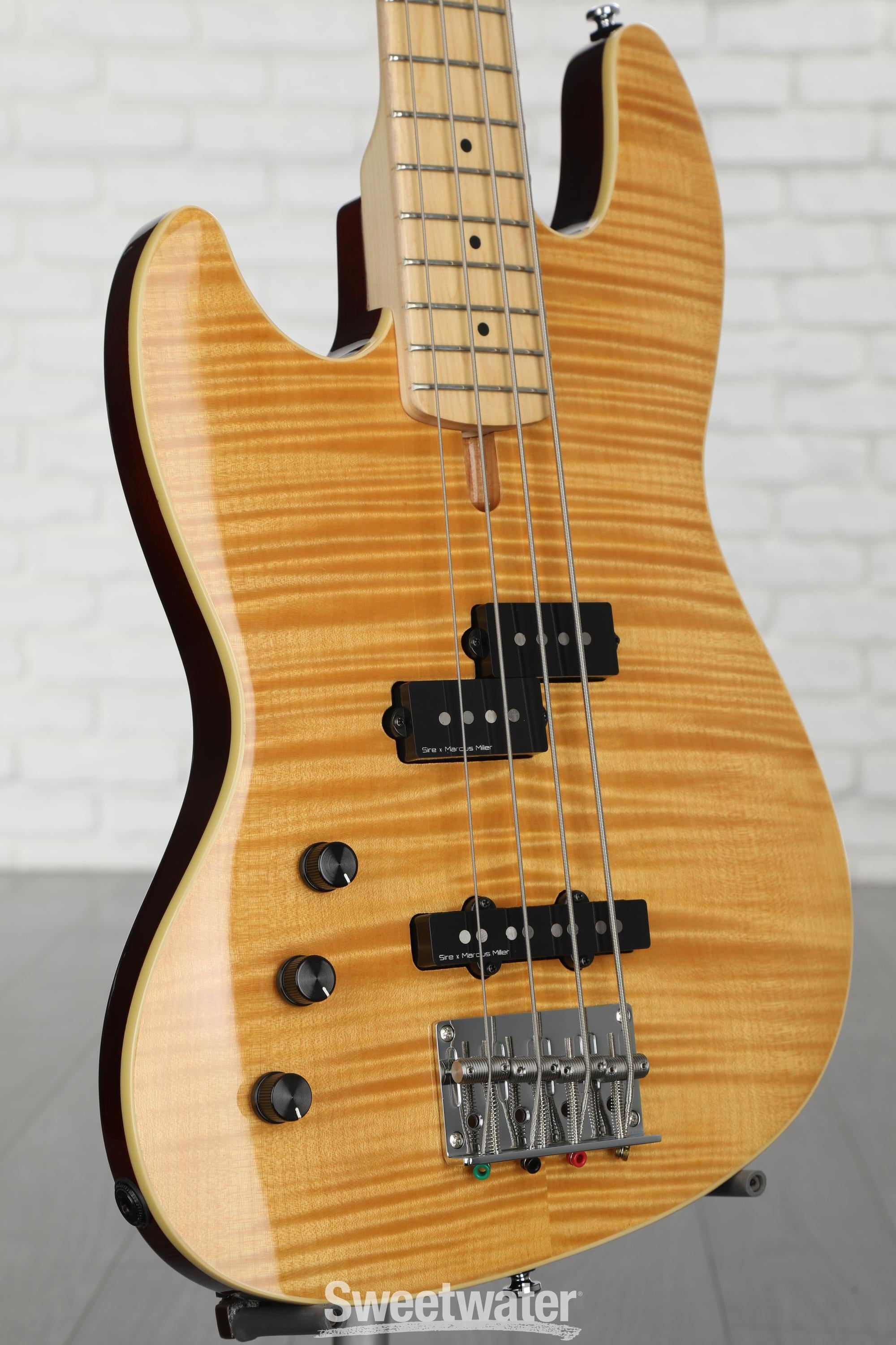 Sire Marcus Miller U5 Alder 4-string Left-handed Bass Guitar - Natural ...