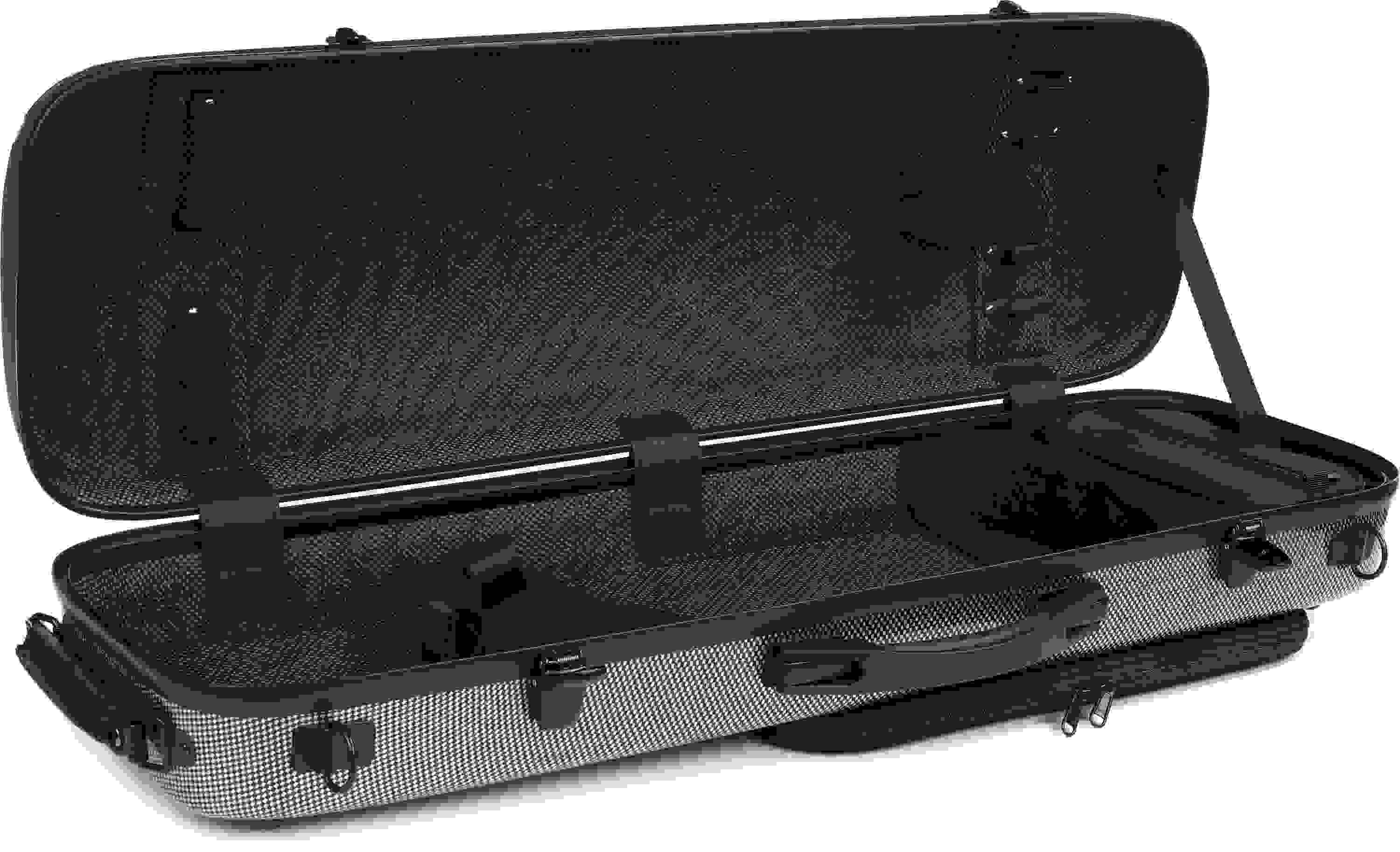 Howard Core CC808 Composite Violin Case - Gray Grid, 4/4 Size | Sweetwater