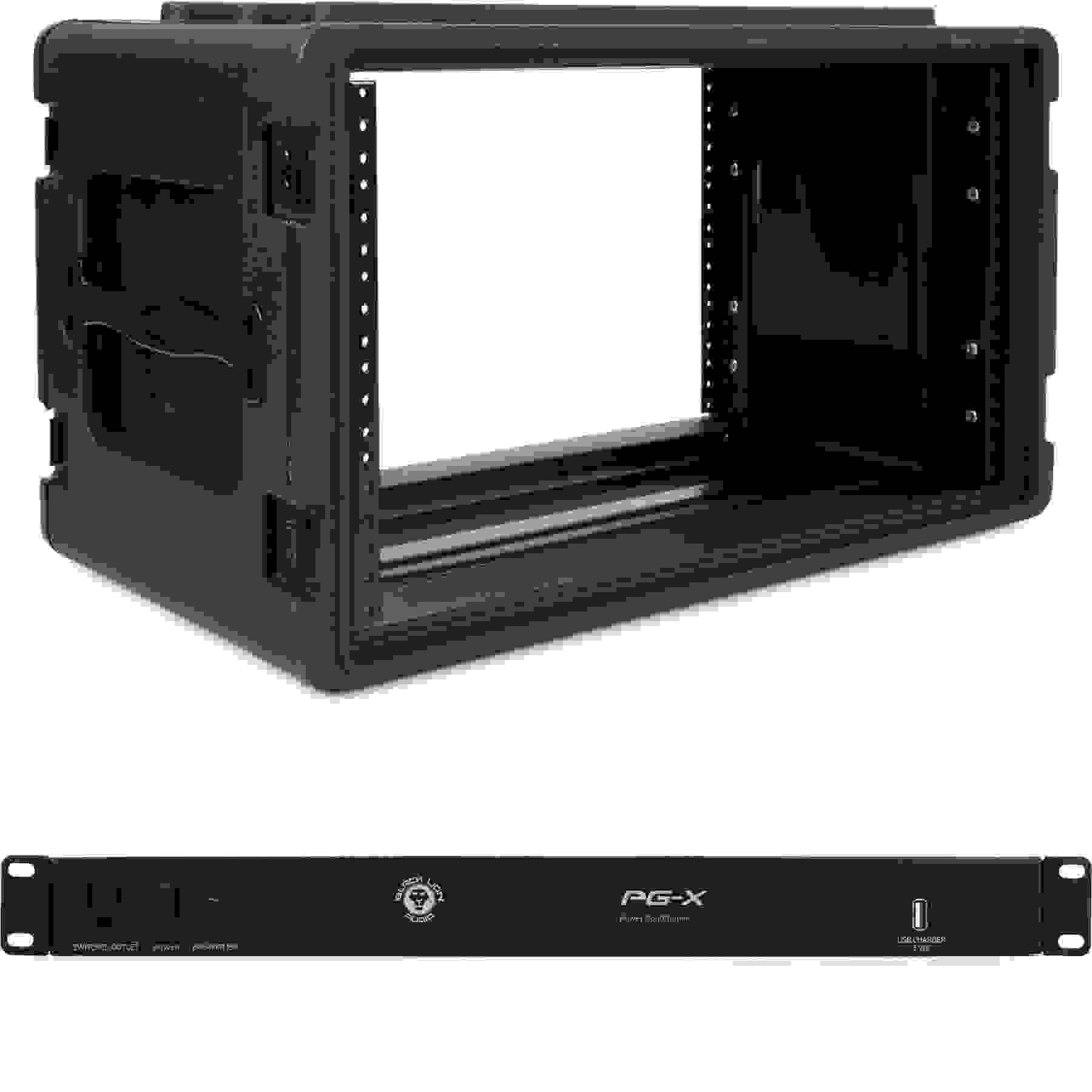 SKB 1SKB-R6S Roto-Molded Shallow 6U Rack Case and Power Conditioner ...