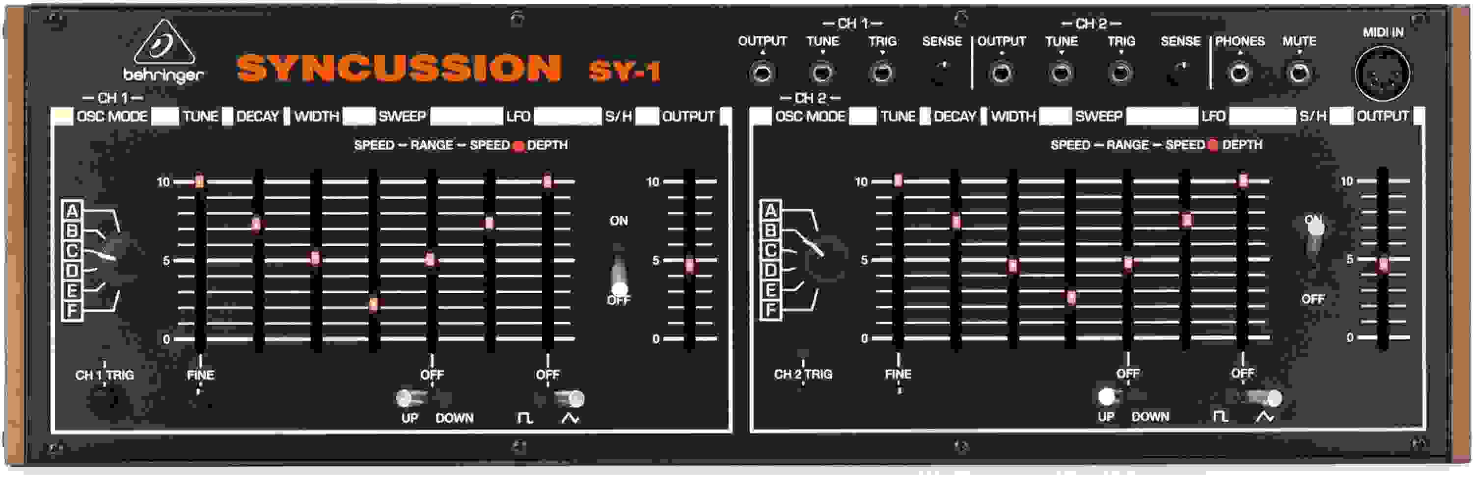 Behringer Syncussion SY-1 Dual-channel Analog Percussion Synthesizer ...