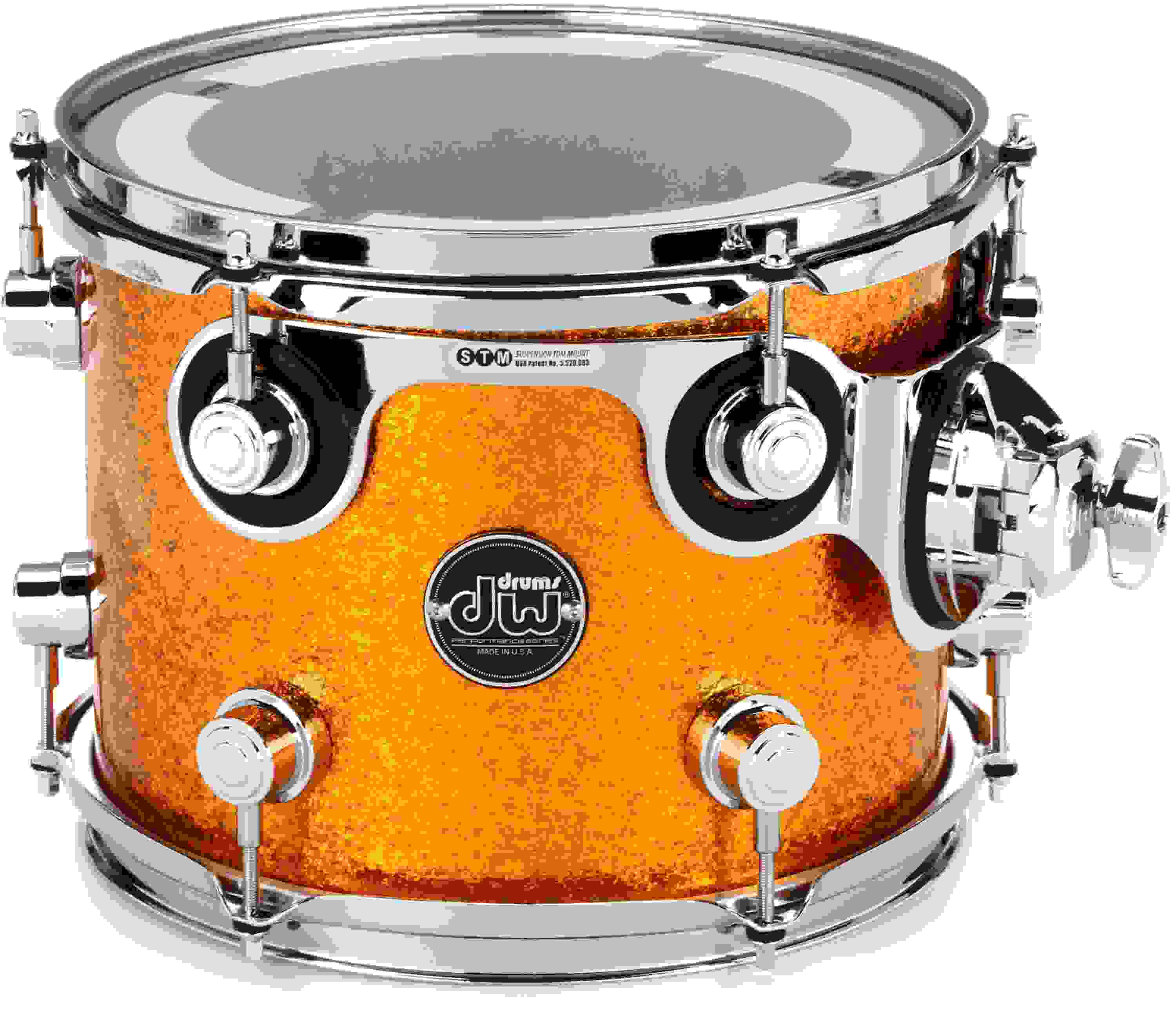 DW Performance Series Mounted Tom - 8 x 10 inch - Gold Sparkle ...