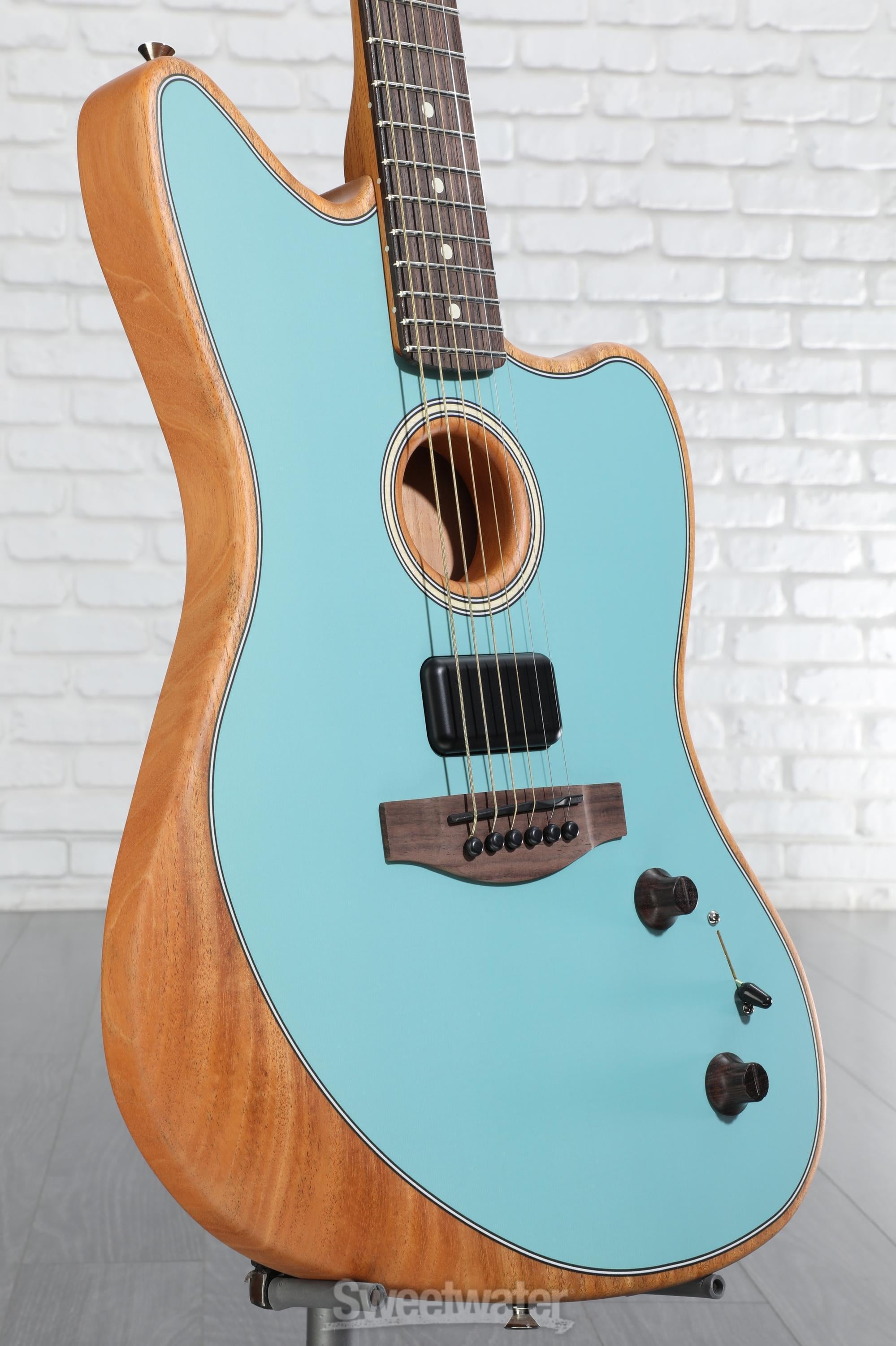 Fender Acoustasonic Player Jazzmaster Acoustic-electric Guitar - Ice ...