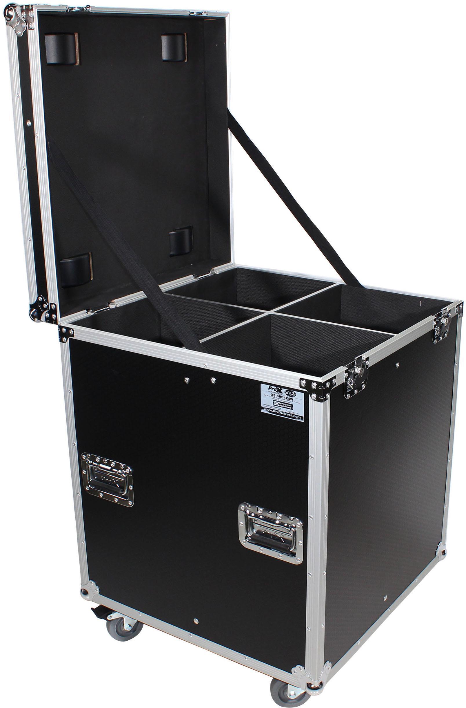 ProX XS-SRC4X4W Flight Case for ETC Source Four Leko Lights | Sweetwater