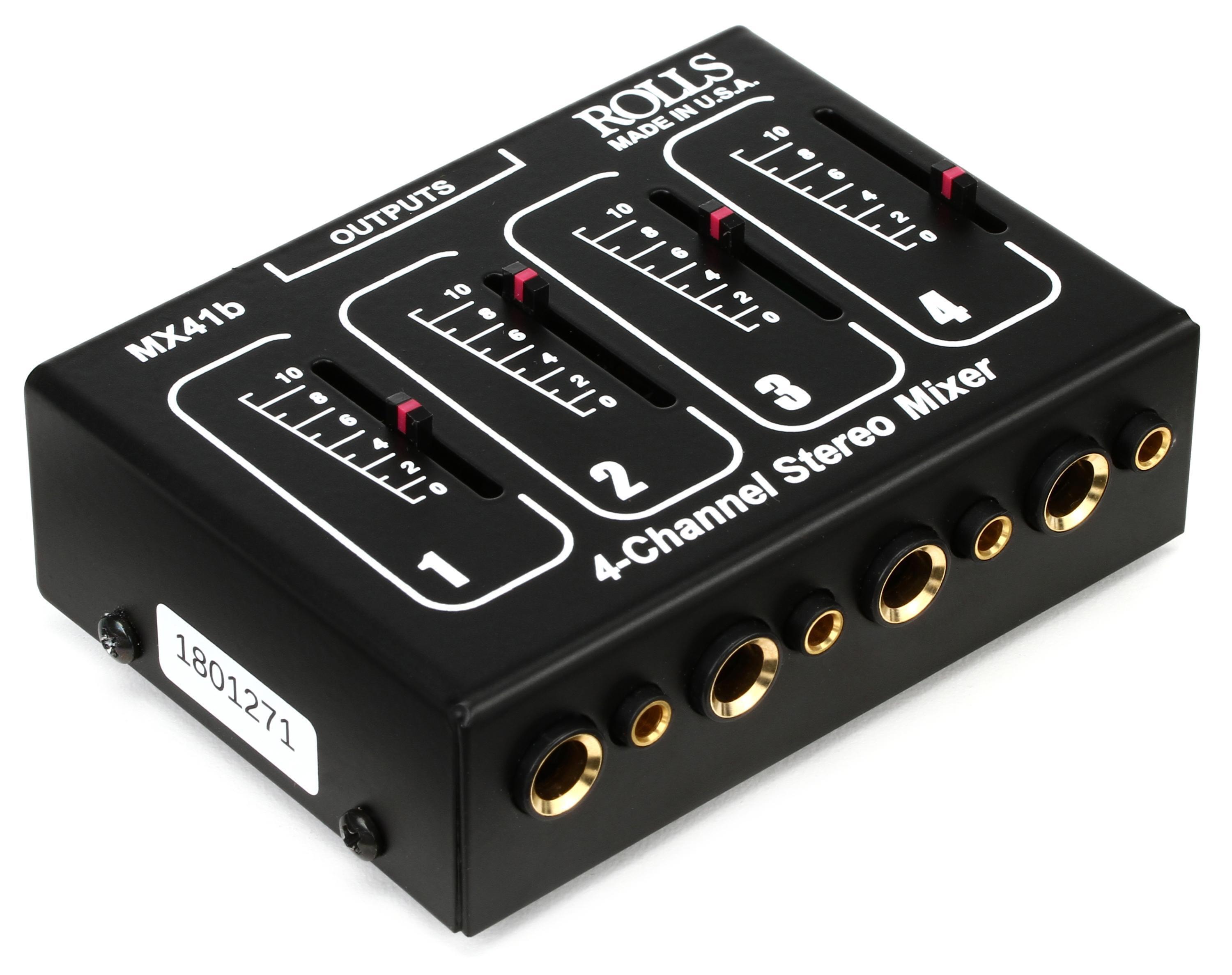 Rolls MX41B Stereo 4-channel Mixer | Sweetwater