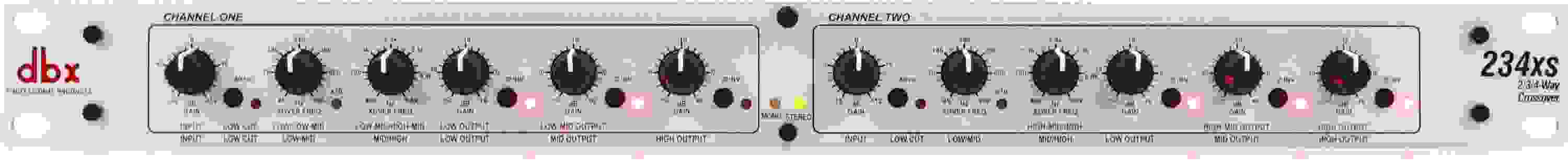 dbx 234xs 2-/3-way Stereo, 4-way Mono Crossover | Sweetwater