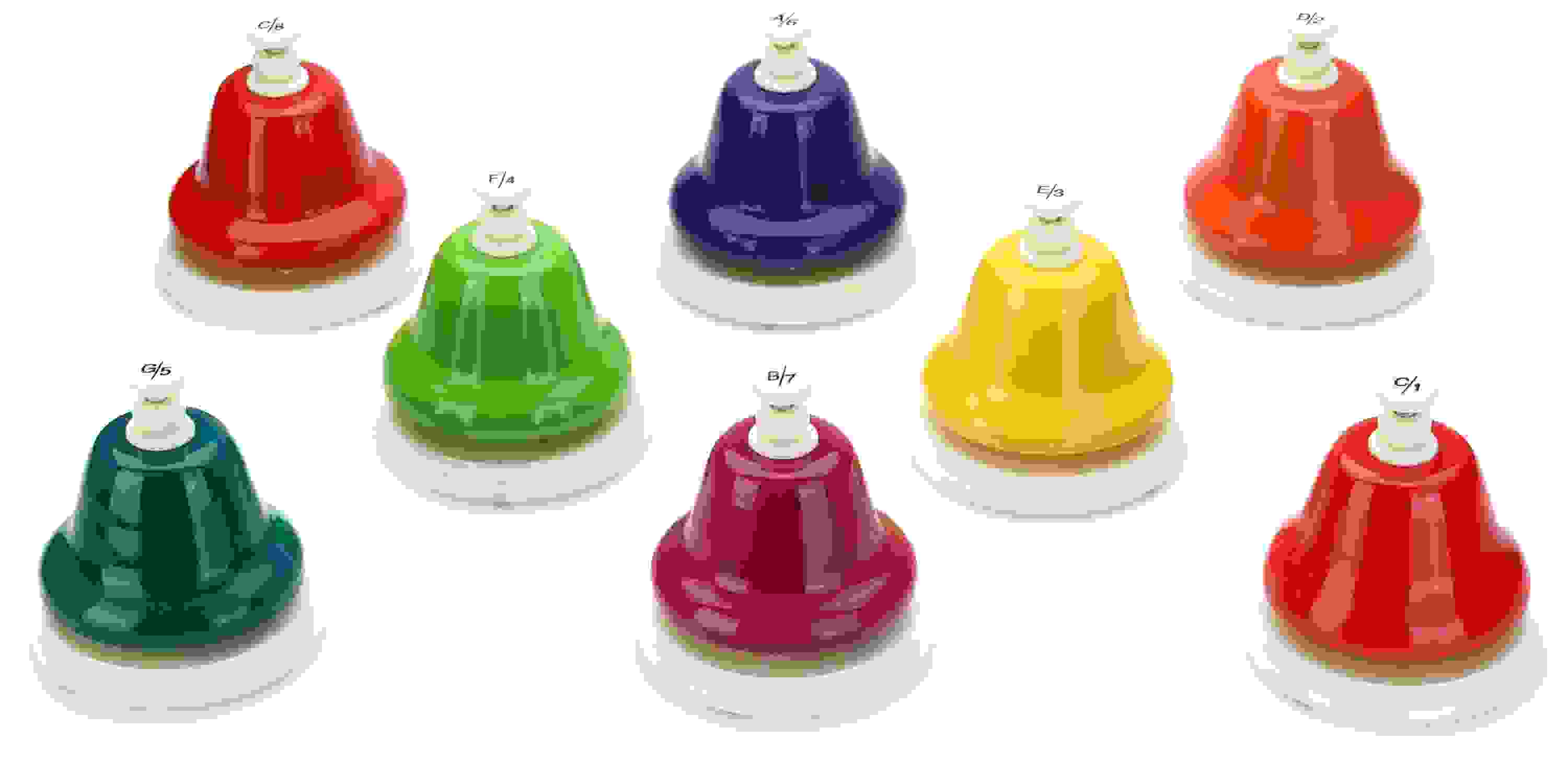 Rhythm Band Chroma-Notes 8-note Desk Bell Set | Sweetwater