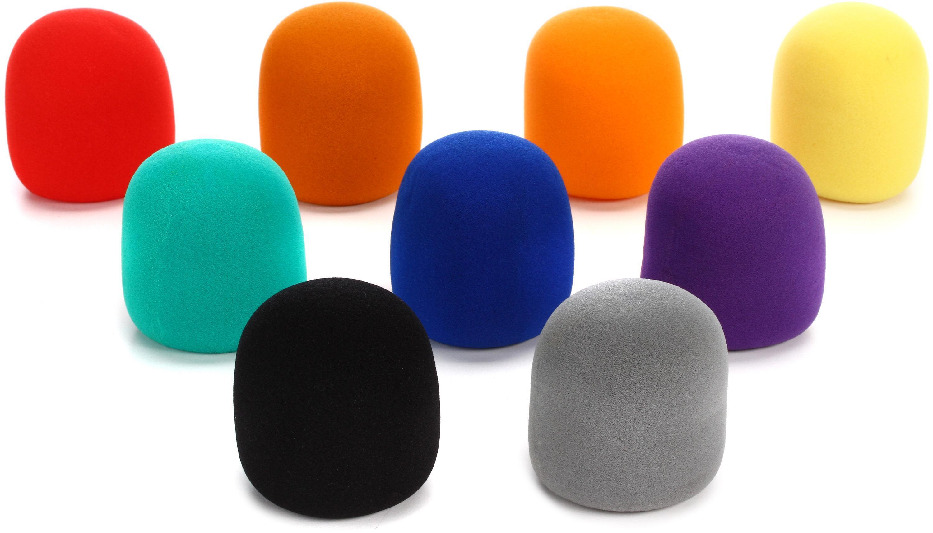 On-Stage ASWS58C9 Windscreen for Handheld Microphone - Multi-color (9 ...