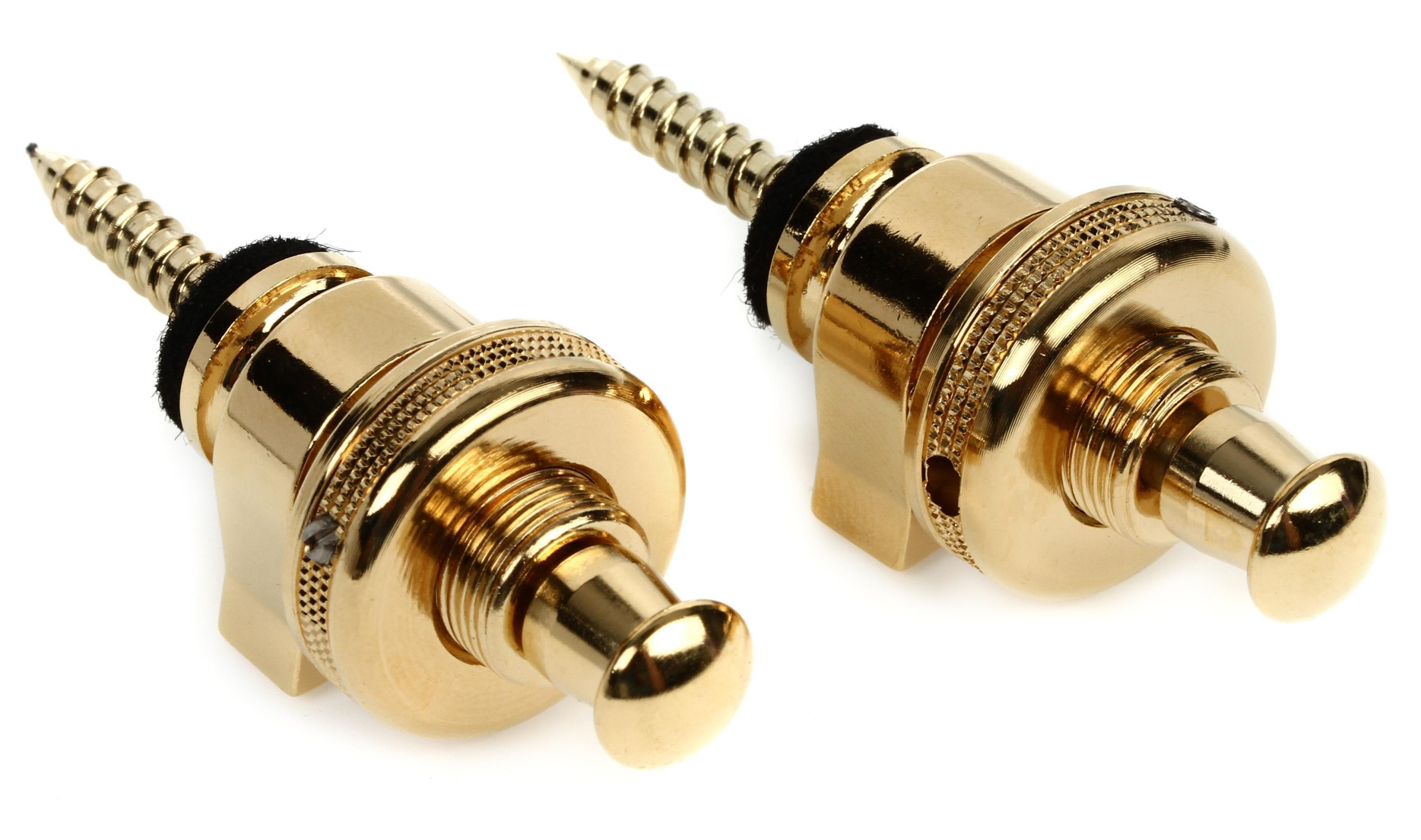 Schaller S-Locks Security Strap Locks - Gold | Sweetwater