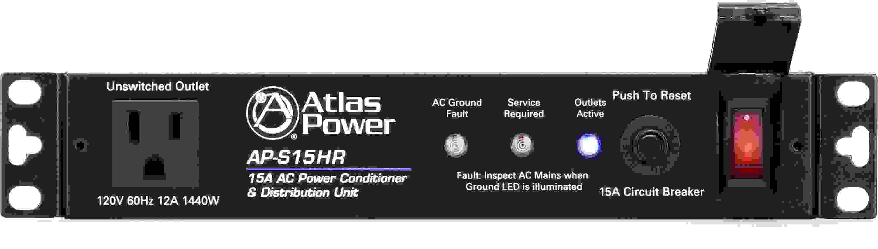 AtlasIED AP-S15HR 15A Half-rack Power Conditioner | Sweetwater