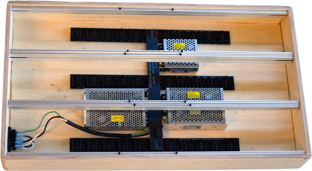 Pittsburgh Modular Structure Core 420 Eurorack Case with Power Supply - Unfinished Hardwood ...
