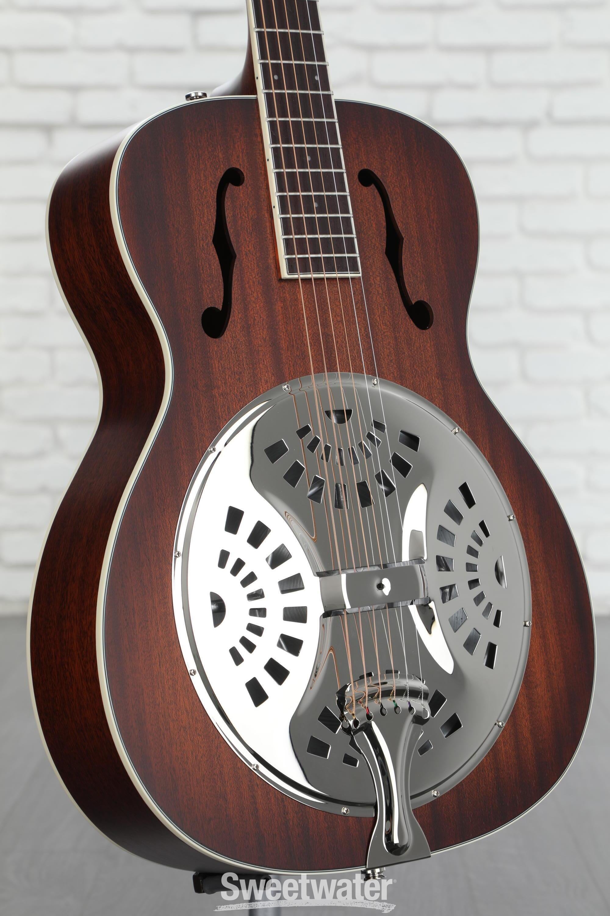 Fender PR-180E Resonator Guitar - Aged Cognac Burst | Sweetwater