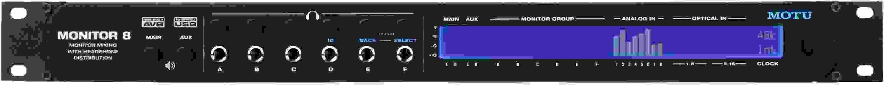 MOTU Monitor 8 Monitor Mixer with Headphone Amplifier & Audio Interface ...