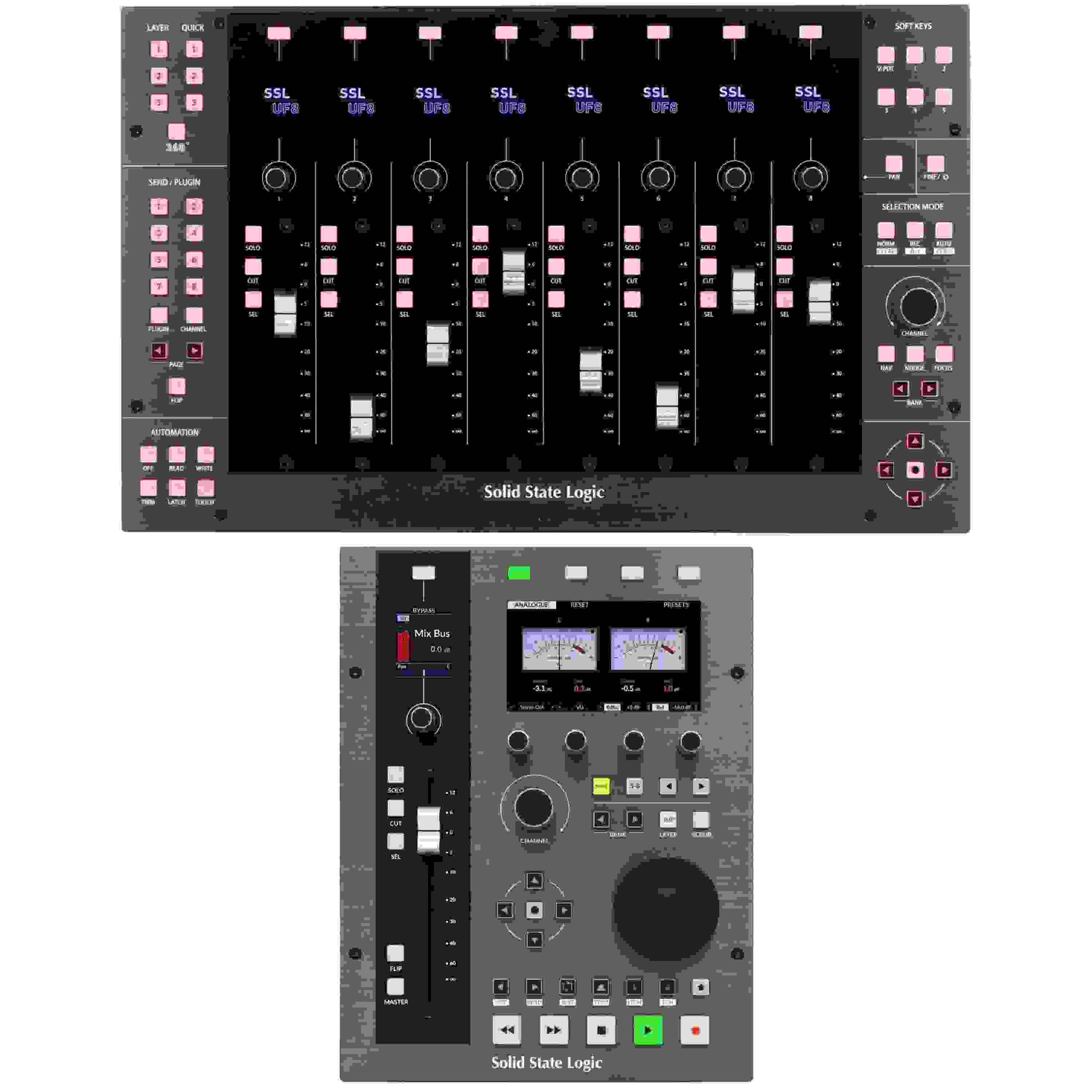 Solid State Logic UF8 and UF1 Advanced DAW Controller Bundle | Sweetwater