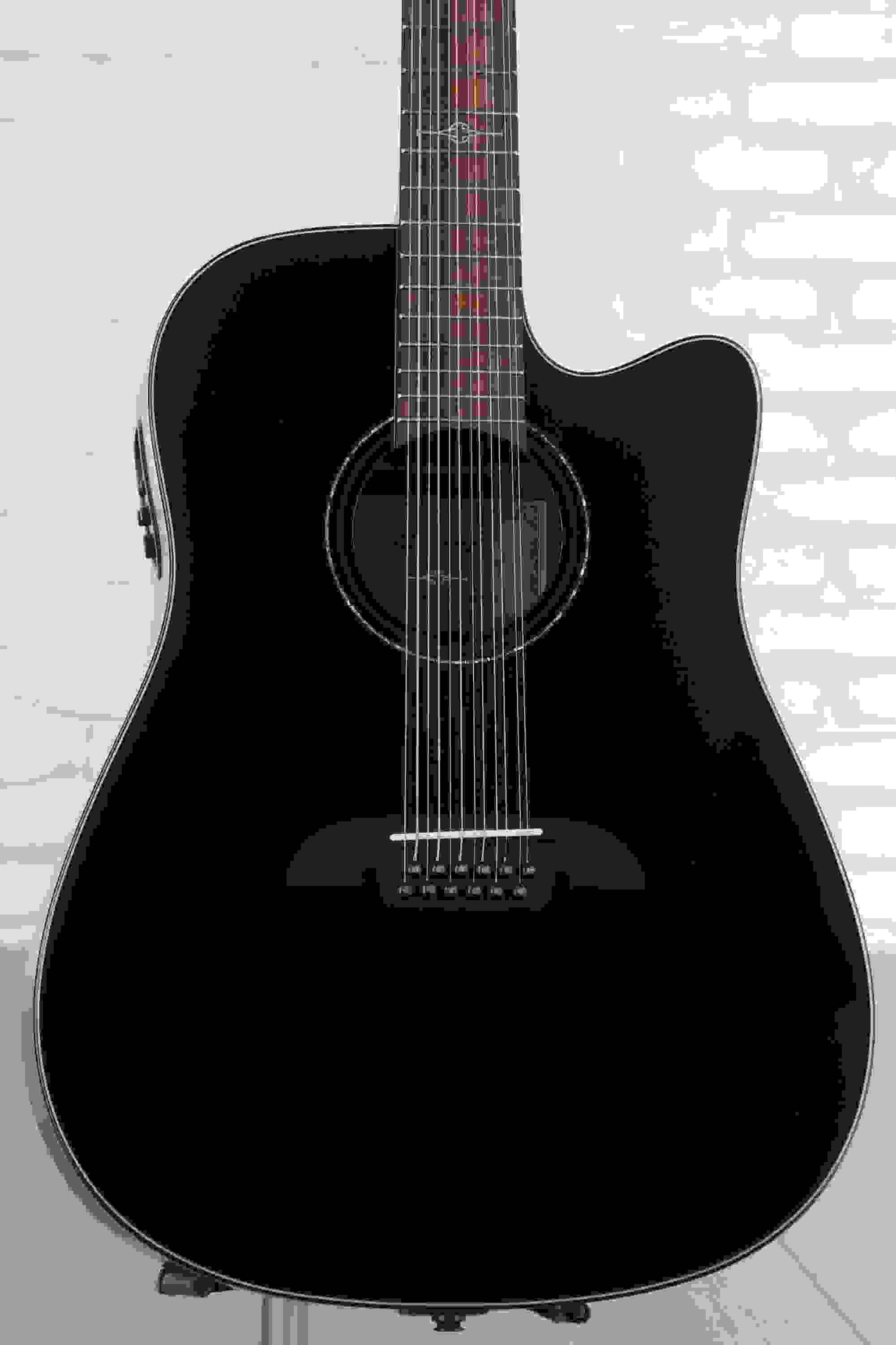 Alvarez AD60ce 12-string Acoustic-electric Guitar - Black | Sweetwater