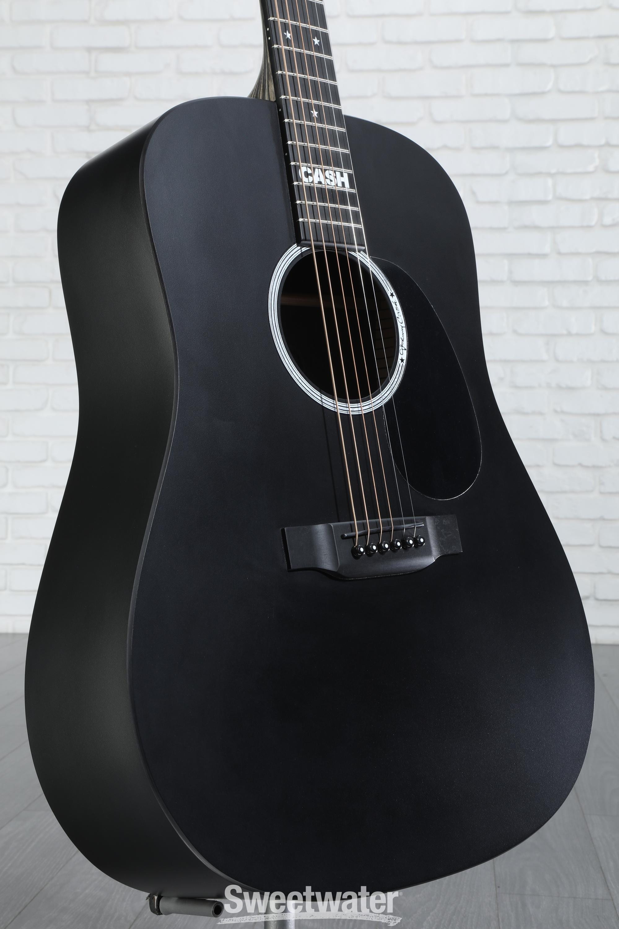 Martin DX Johnny Cash - Jett Black | Sweetwater