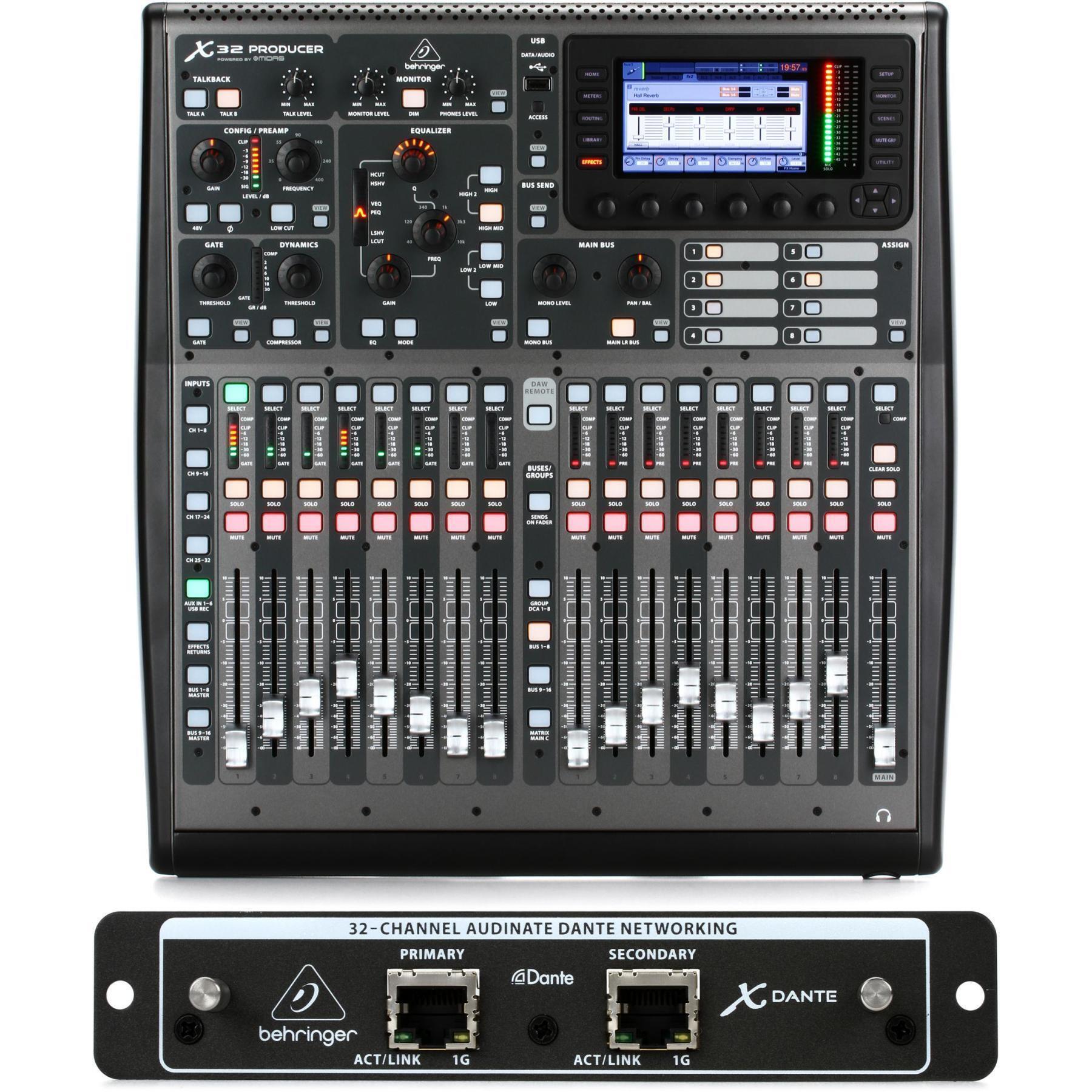 Behringer X32 Producer 40-channel Digital Mixer with Dante Card ...