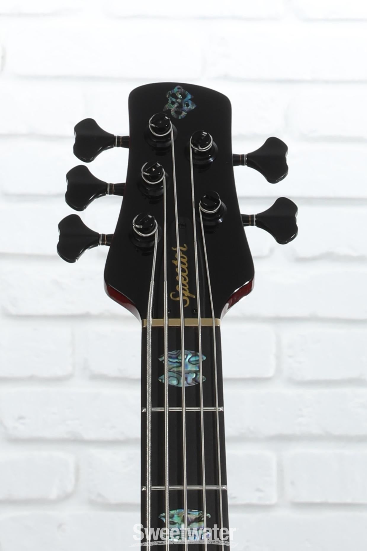 Spector Euro 5 CST Electric Bass Guitar - Natural Red Burst | Sweetwater