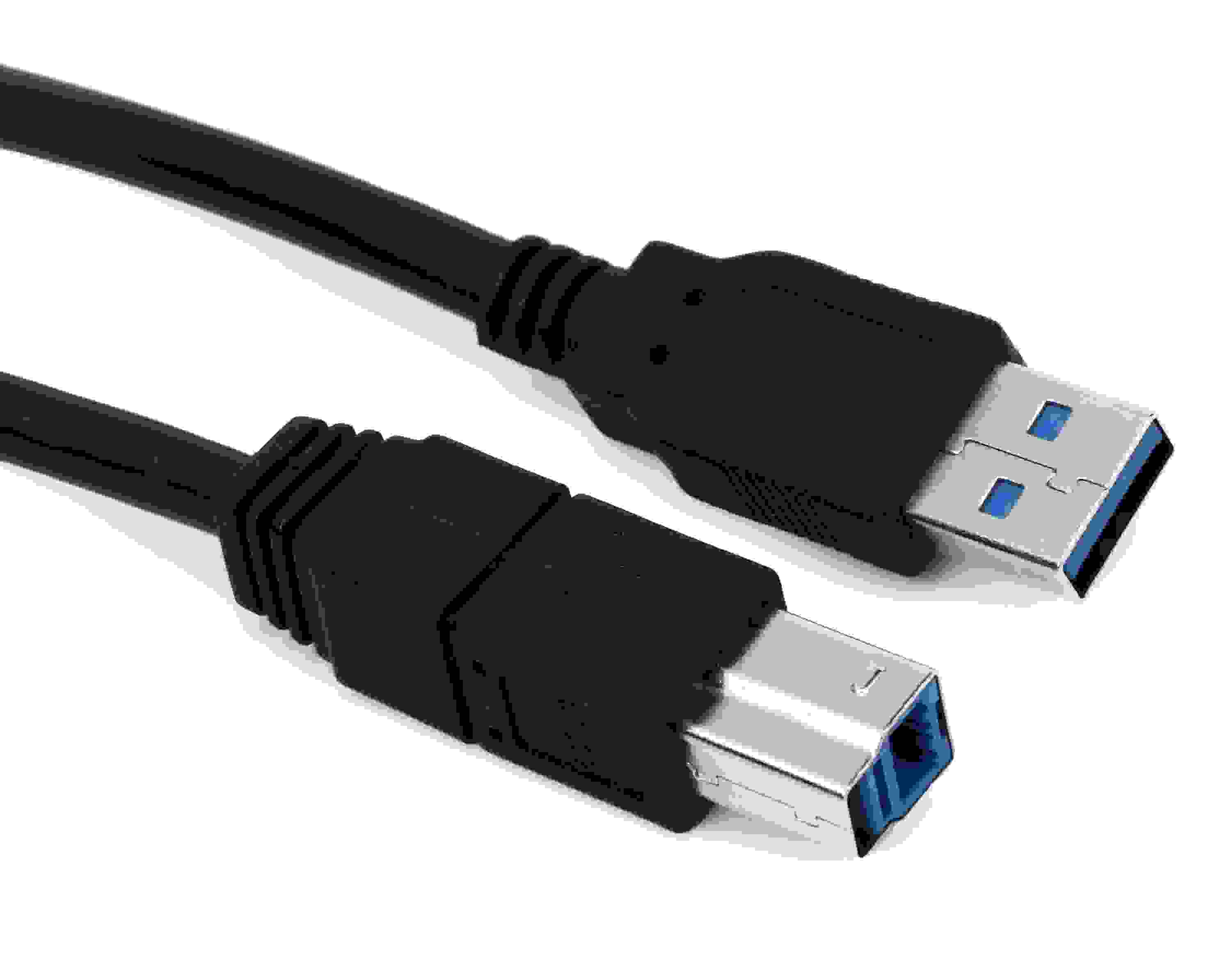 StarTech.com USB3SAB10BK Black SuperSpeed USB 3.0 Type A to Type B Cable - 10 foot | Sweetwater