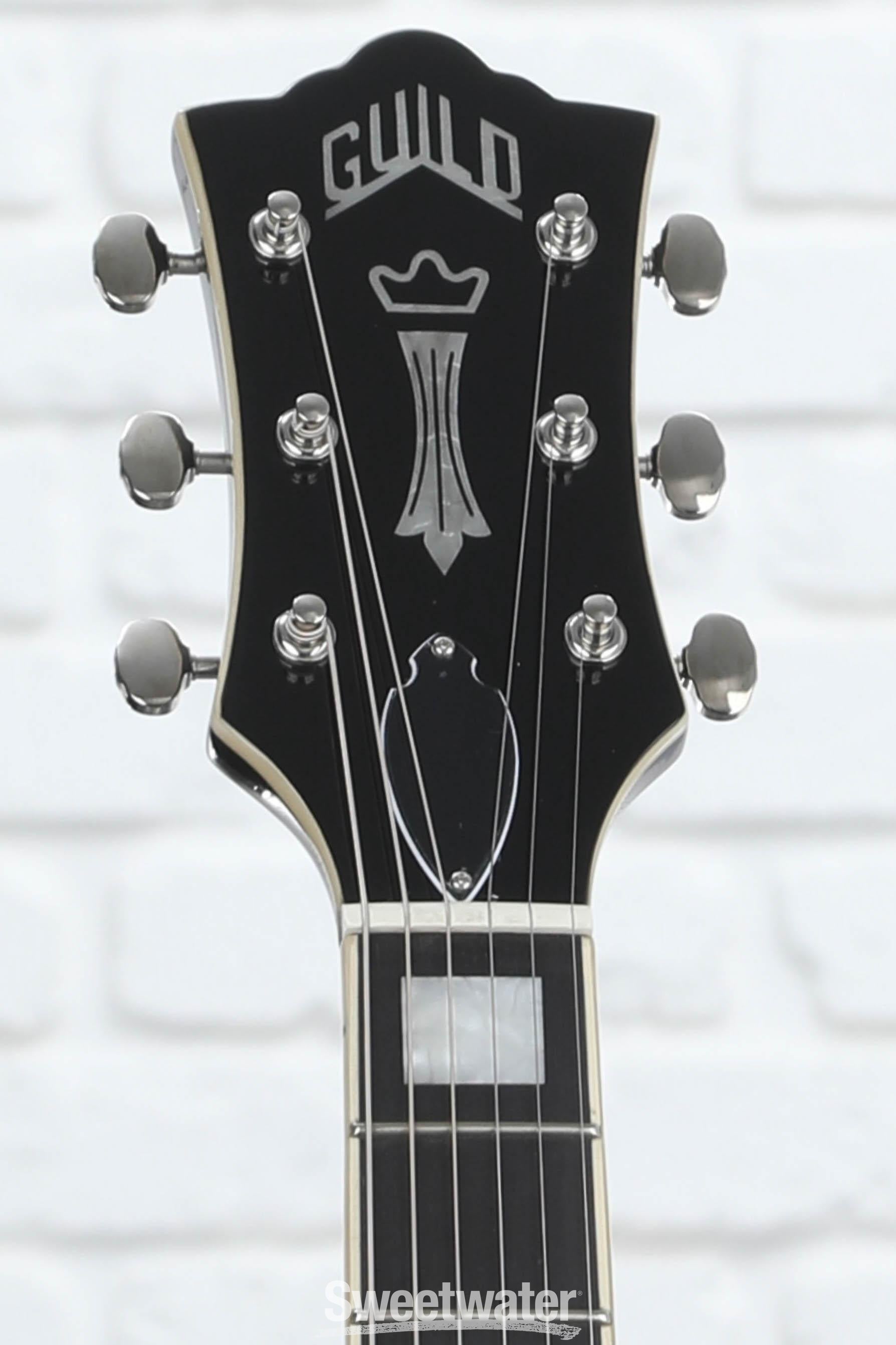 Guild Polara Limited Electric Guitar - Black | Sweetwater