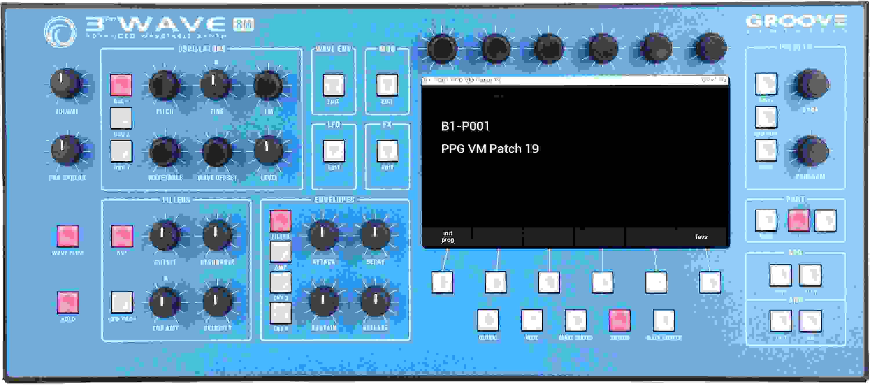 Groove Synthesis 3rd Wave 8M 8-voice Desktop Synthesizer Module | Sweetwater
