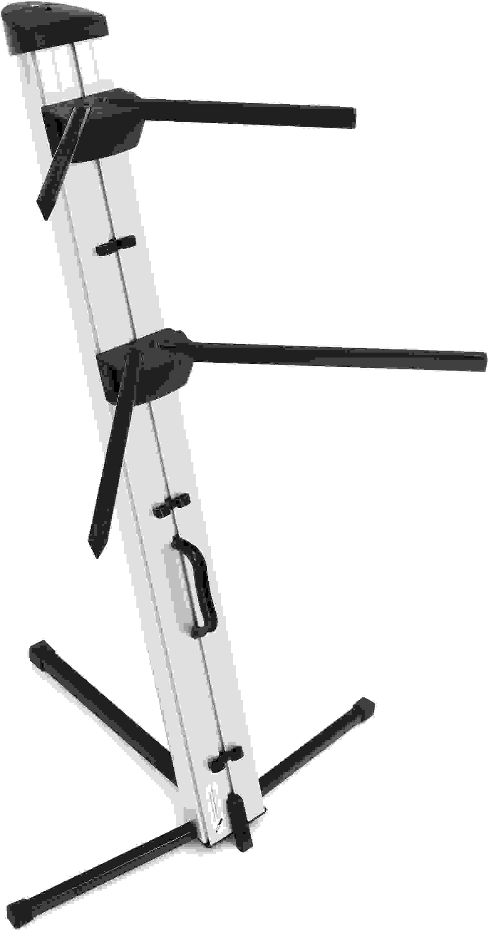 Ultimate Support Apex AX-48 Pro Column Keyboard Stand - Silver | Sweetwater