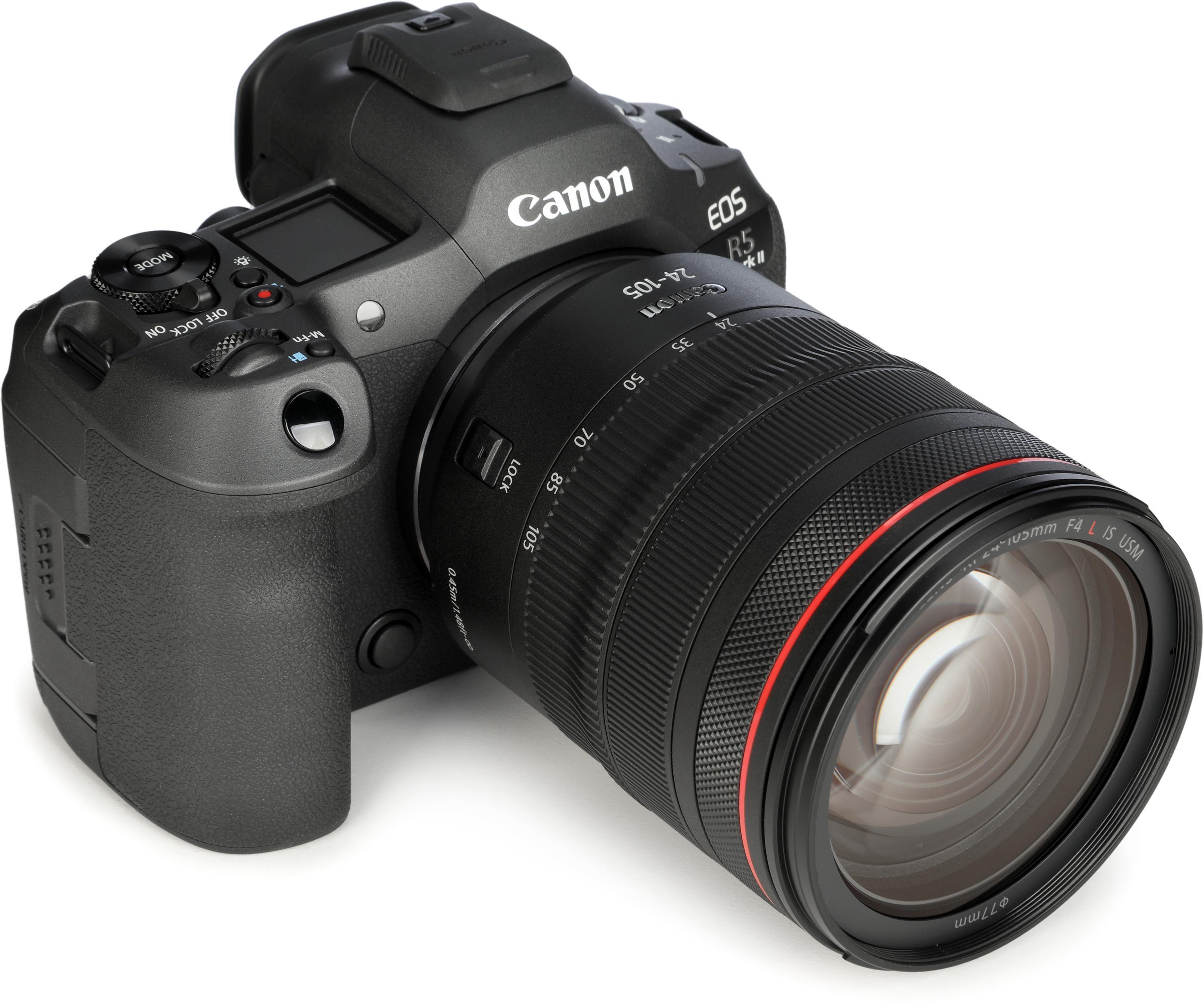 Canon EOS R5 Mark II Kit with RF24-105mm f/4 L IS USM Lens | Sweetwater