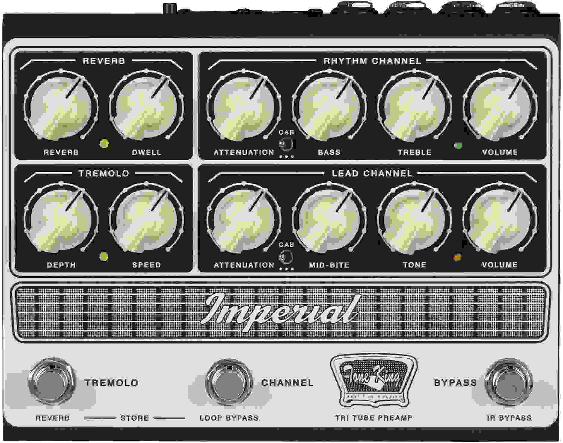 Tone King Imperial Tri-tube Preamp and DI Pedal | Sweetwater