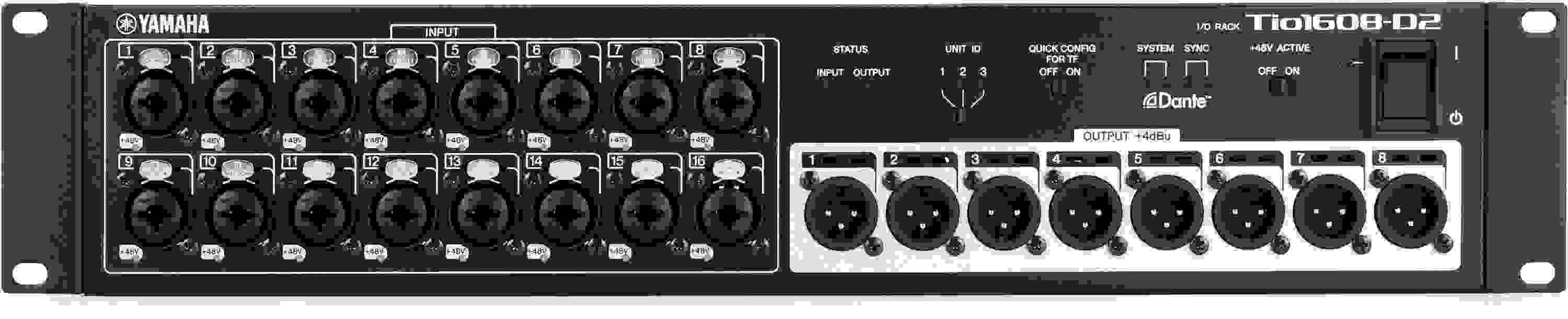 Yamaha Tio1608-D2 Digital Stage Box with Dante | Sweetwater