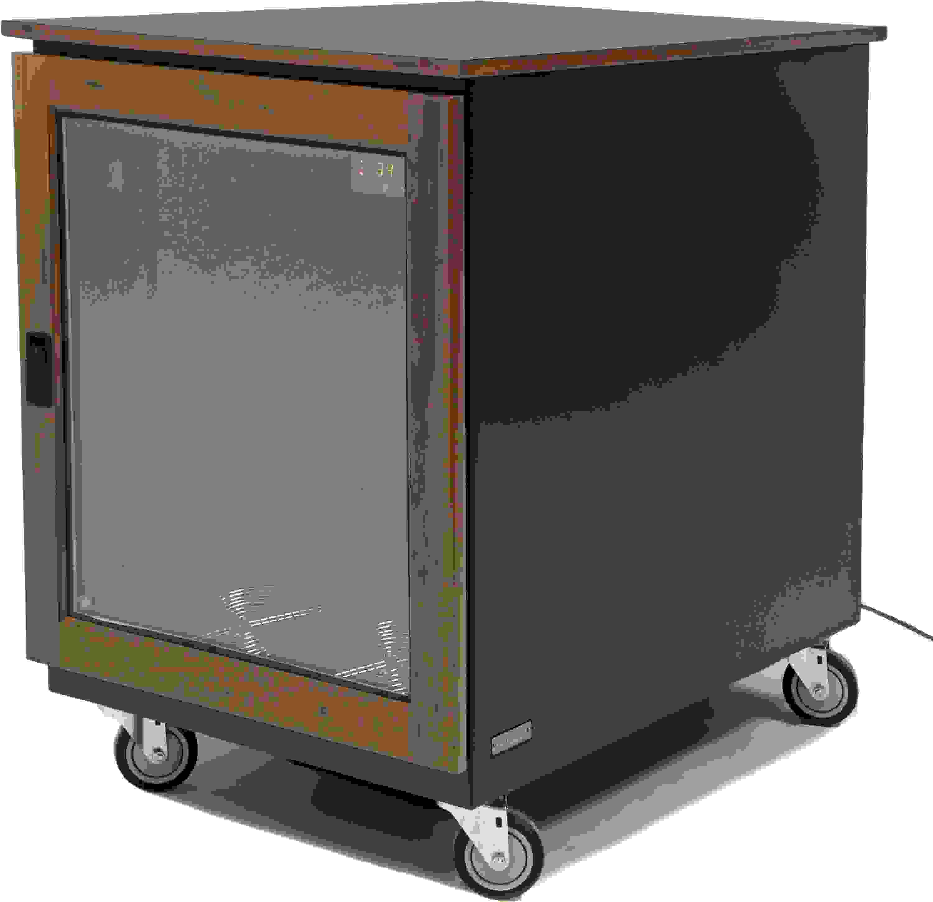 Argosy IsoBox PRO 12RU Rack - Textured Black with Walnut Trim, Right ...