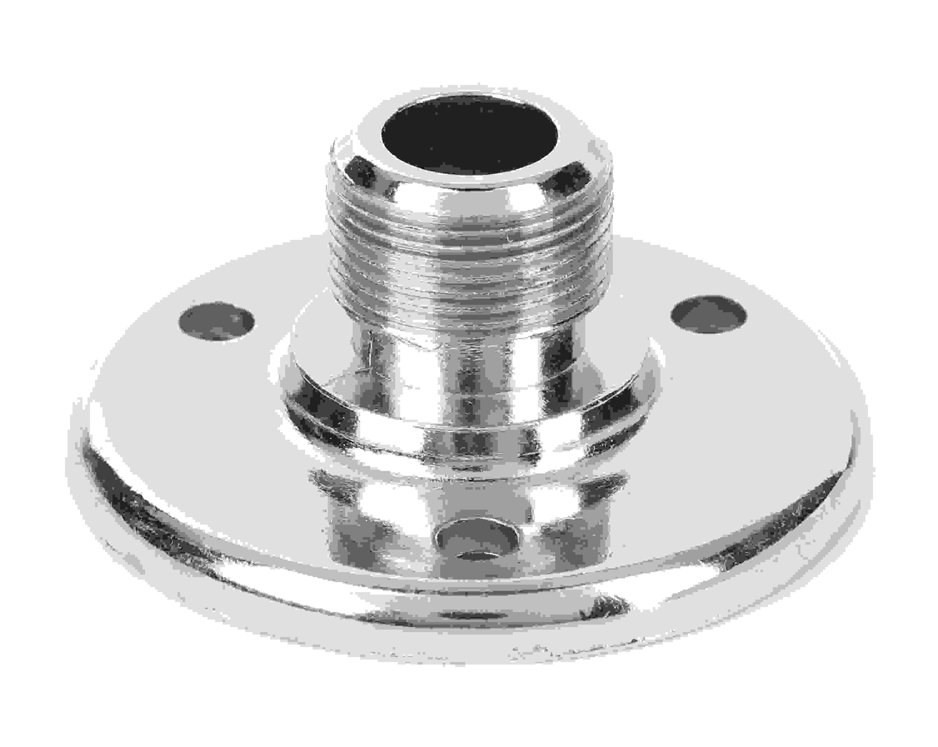 AtlasIED AD-12B 5/8 inch Male Mic Flange - Chrome | Sweetwater