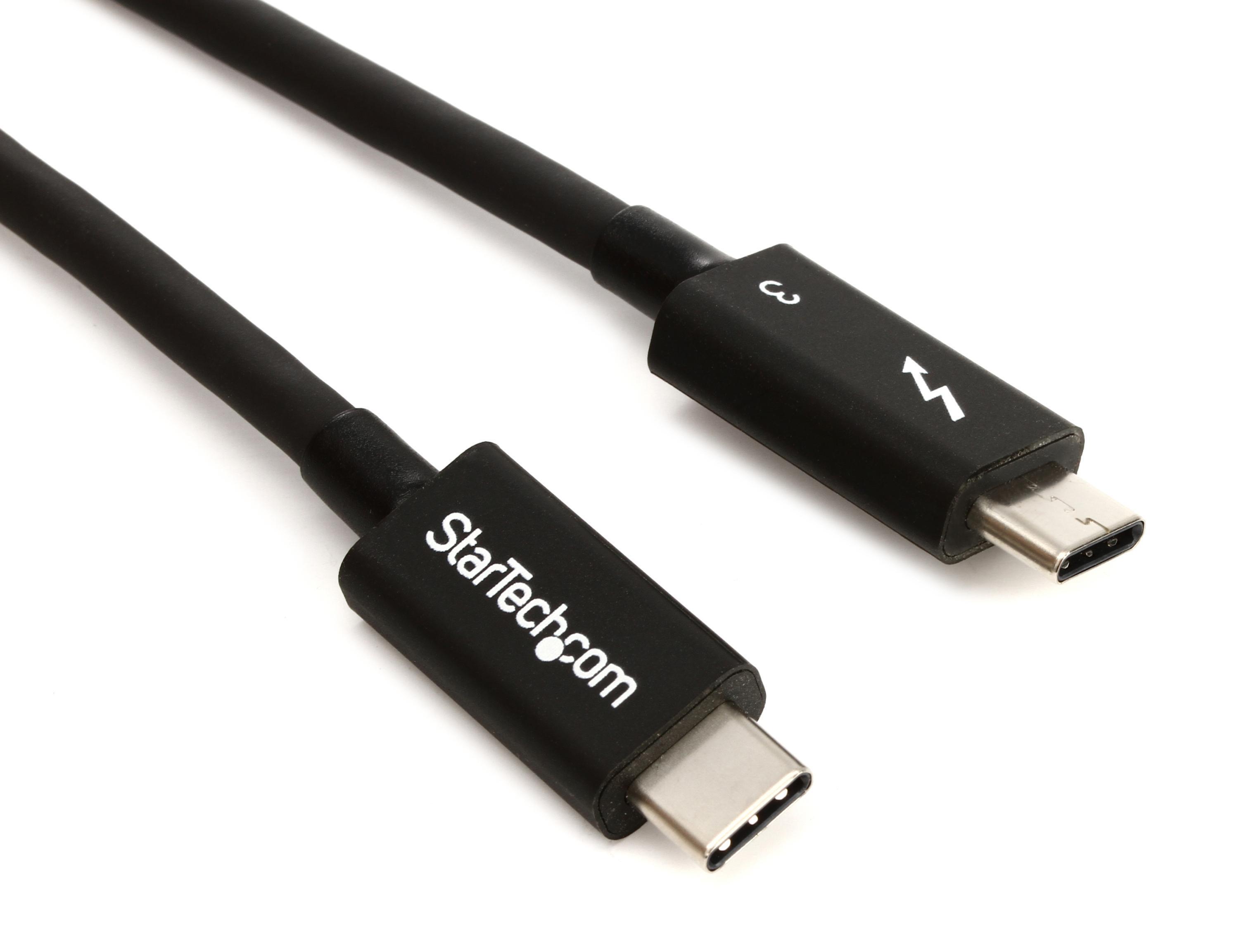 StarTech.com Thunderbolt 3 Cable - 0.5m, 40 Gbit/s, USB-C | Sweetwater