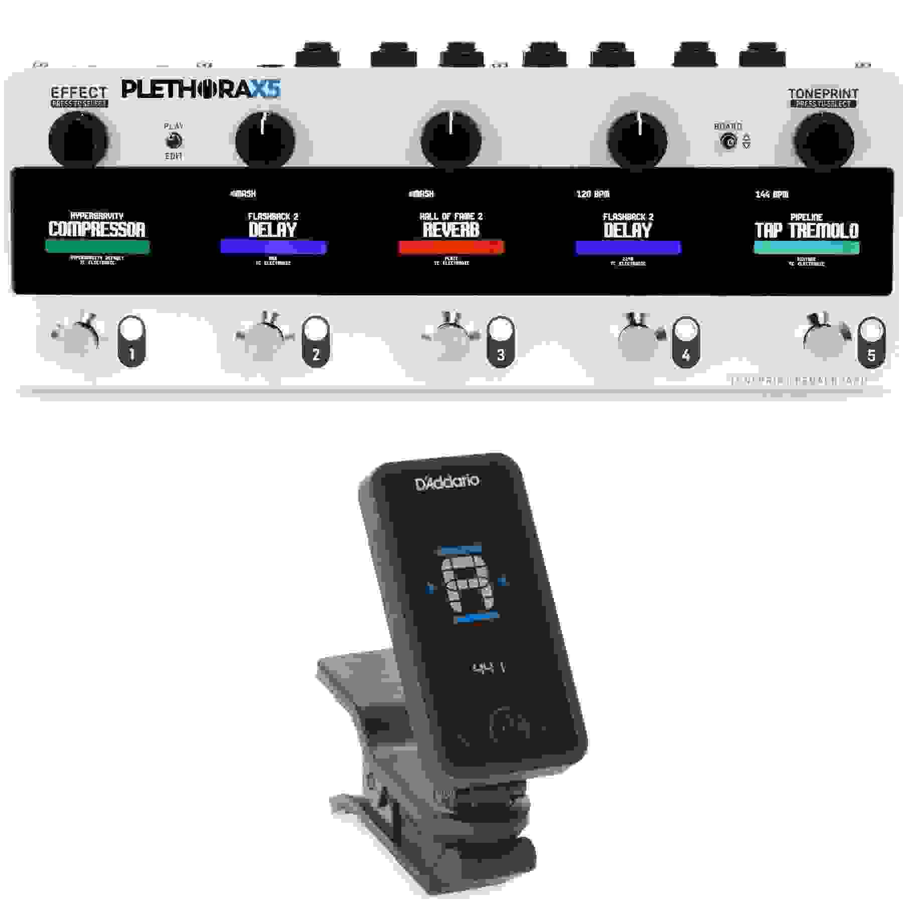 TC Electronic Plethora X5 TonePrint Multi-FX Pedalboard with Clip-on ...