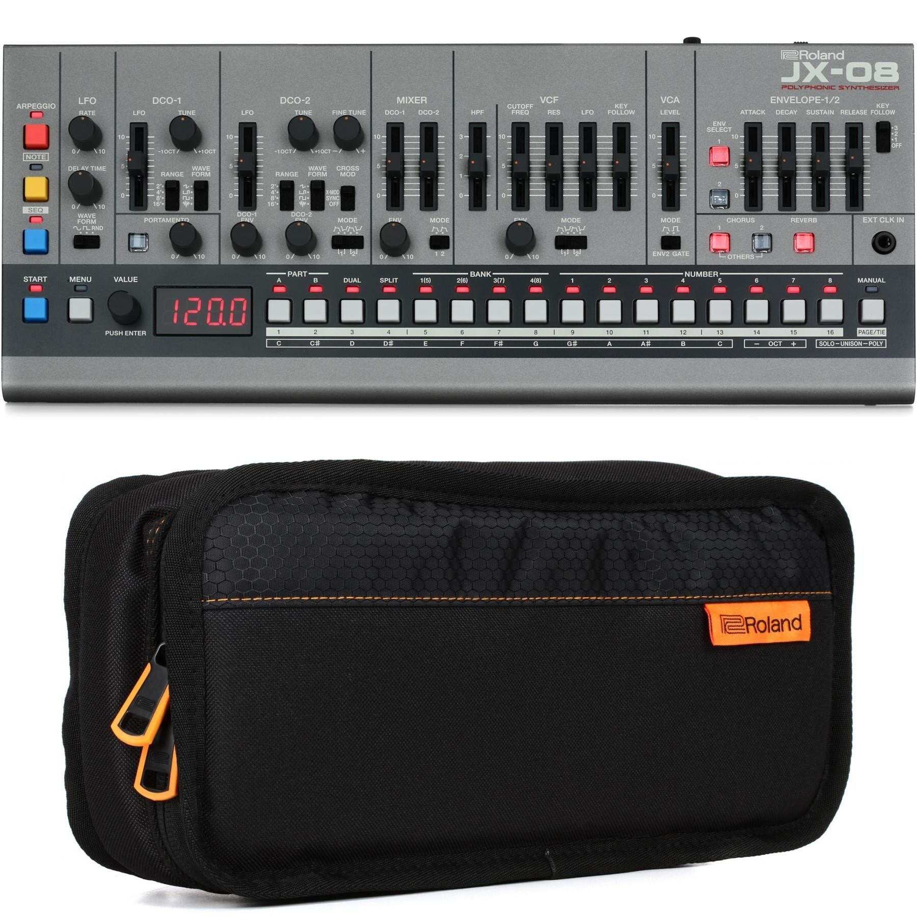 Roland JX-08 Boutique Series JX-8P Sound Module with Carry Bag | Sweetwater