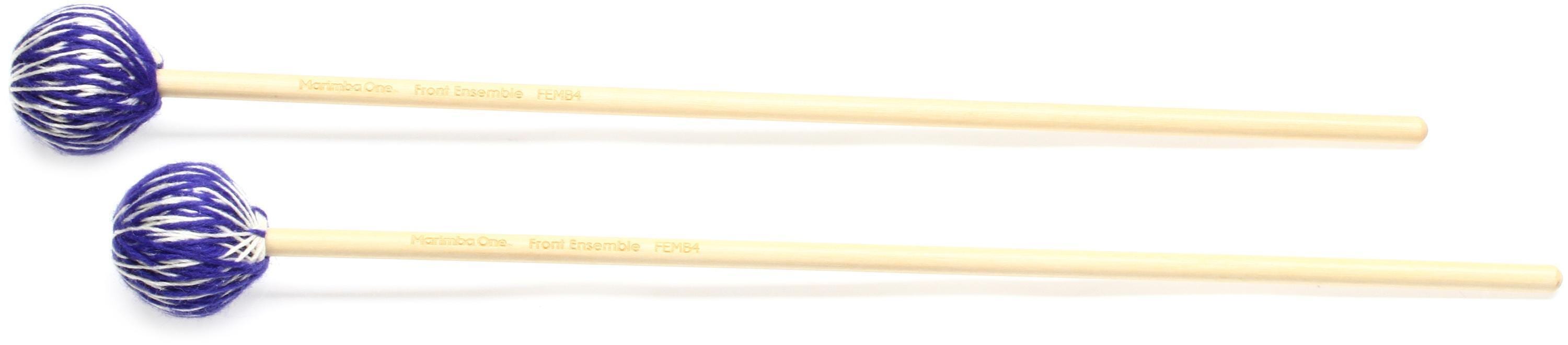 Marimba One FEMB4 Front Ensemble Birch Marimba Mallets - Medium Soft ...