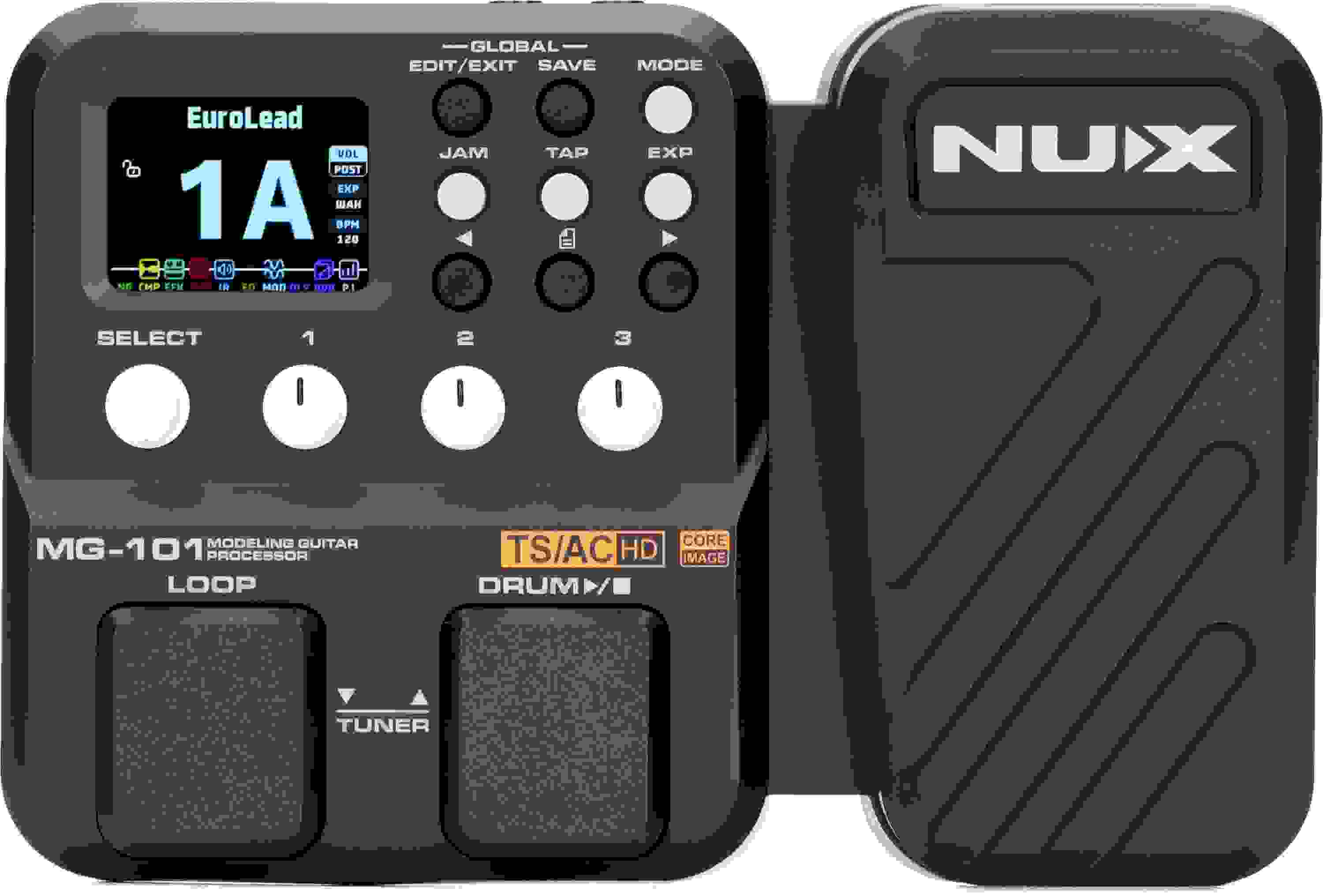 NUX MG-101 Amp Modeler and Guitar Effects Processor | Sweetwater