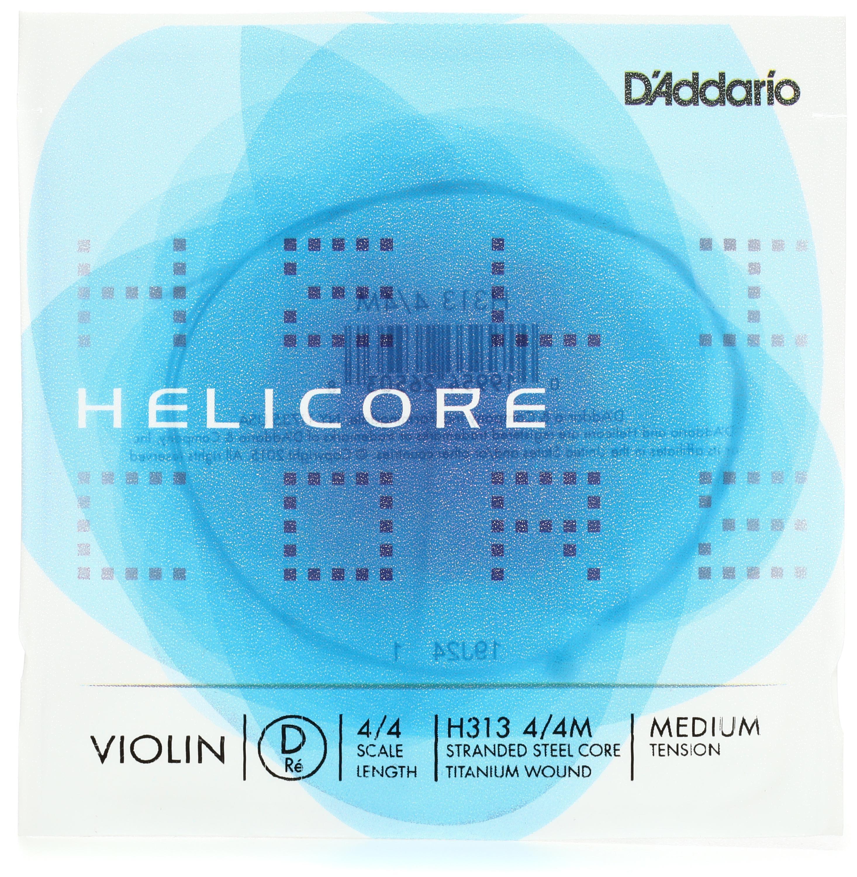 D'Addario H313 4/4M Helicore Violin D String - 4/4 Size - Medium ...