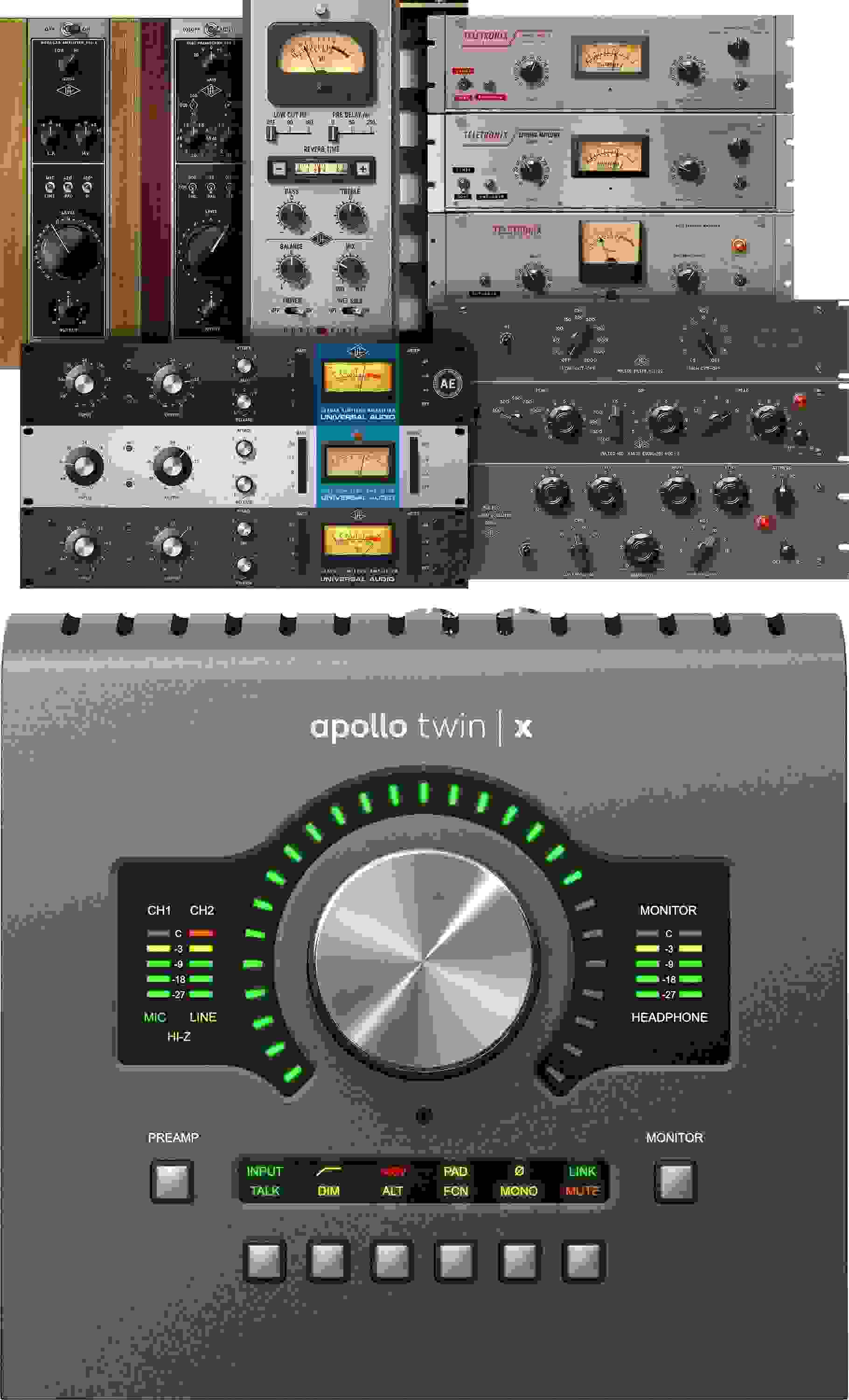 Universal Audio Apollo Twin X USB Heritage Edition 10x6 USB Audio ...